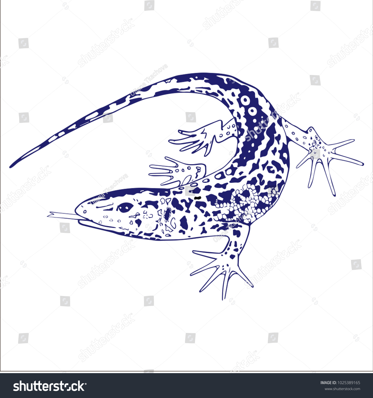 Lizard Hand Sketch Vector Illustration: Vector có sẵn (miễn phí bản ...