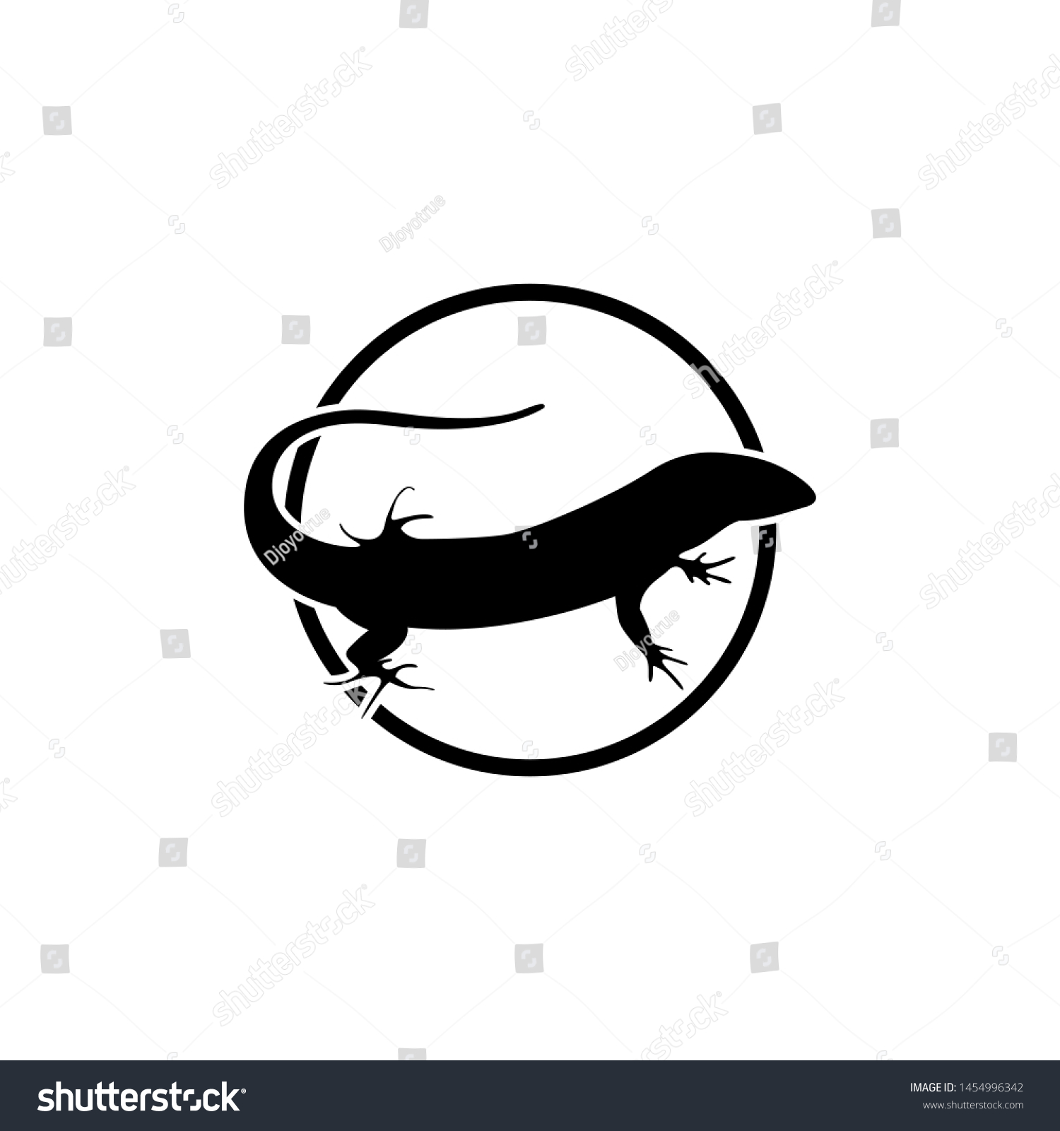 Lizard Icon Logo Design Vector Template Stock Vector (Royalty Free ...