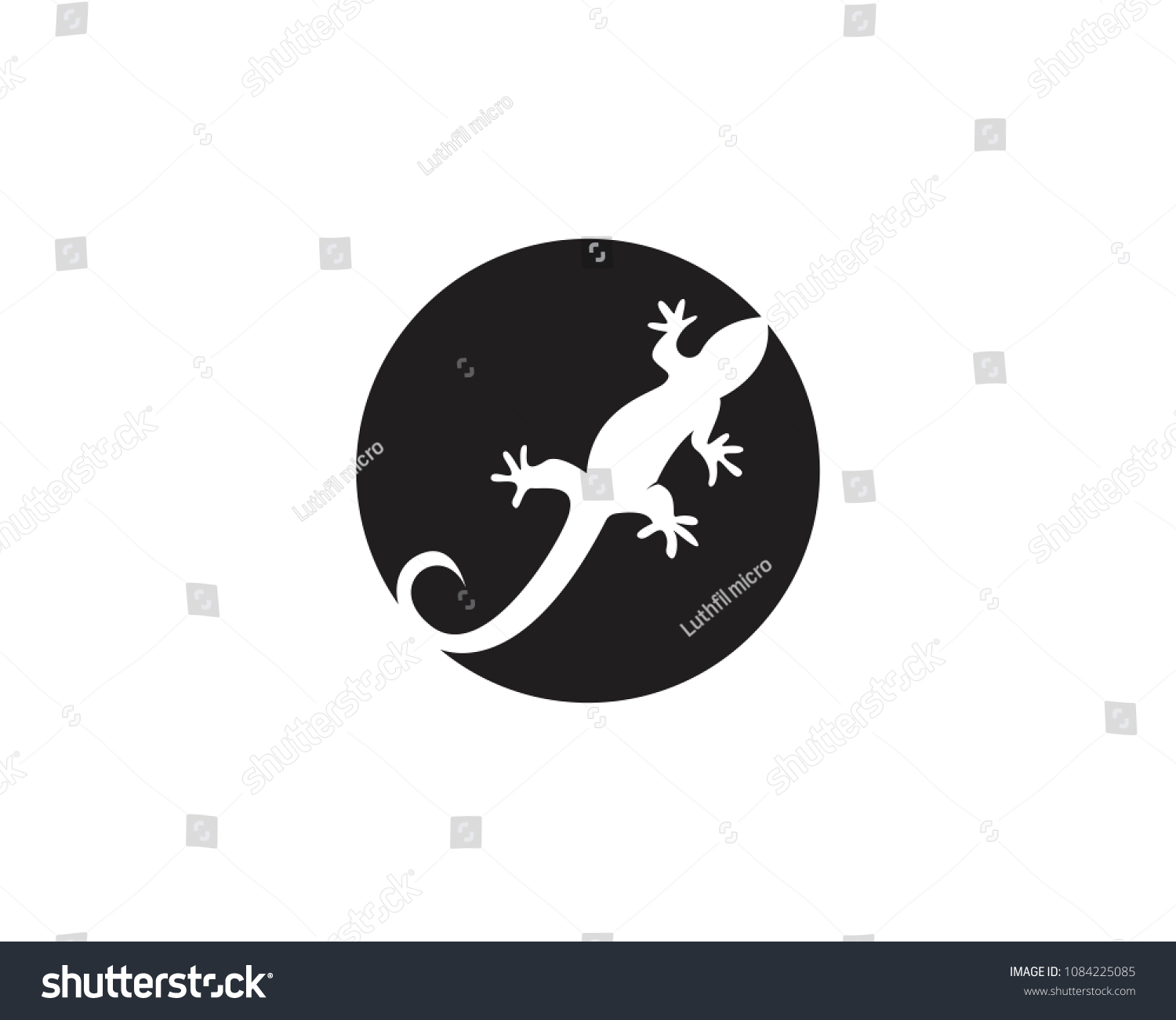 Lizard Logos Template Symbols Vector Stock Vector (Royalty Free) 1084225085