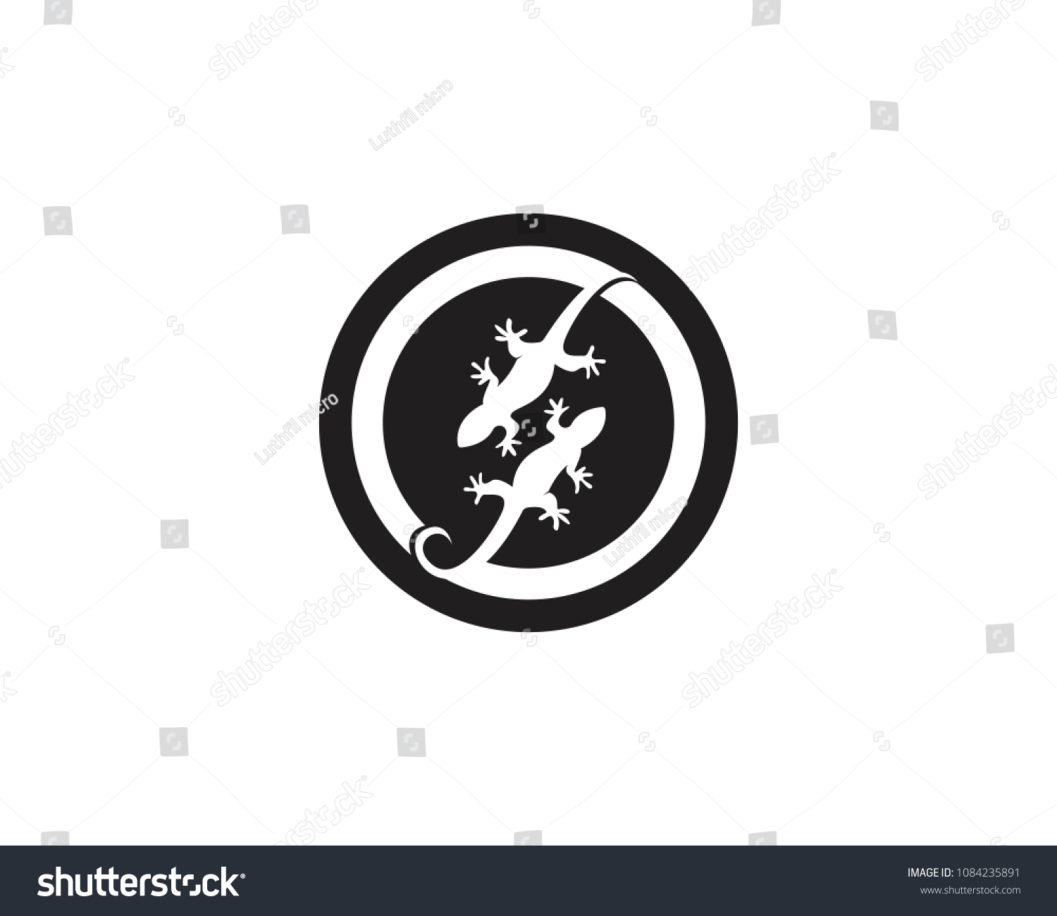 Lizard Logos Template Symbols Vector: เวกเตอร์สต็อก (ปลอดค่าลิขสิทธิ์ ...