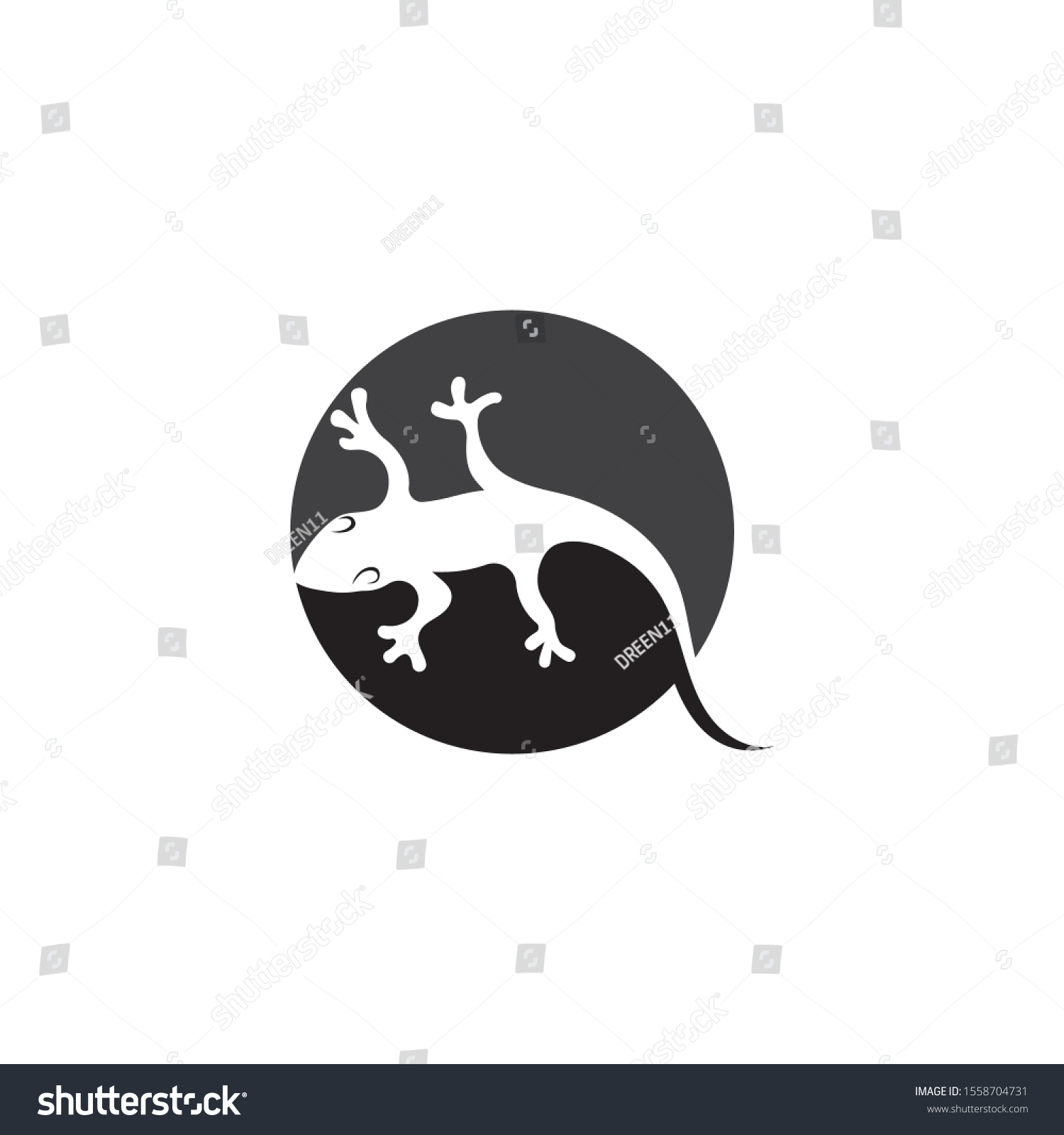 Lizard Symbol Icon Vector Animal Stock Vector (Royalty Free) 1558704731 ...