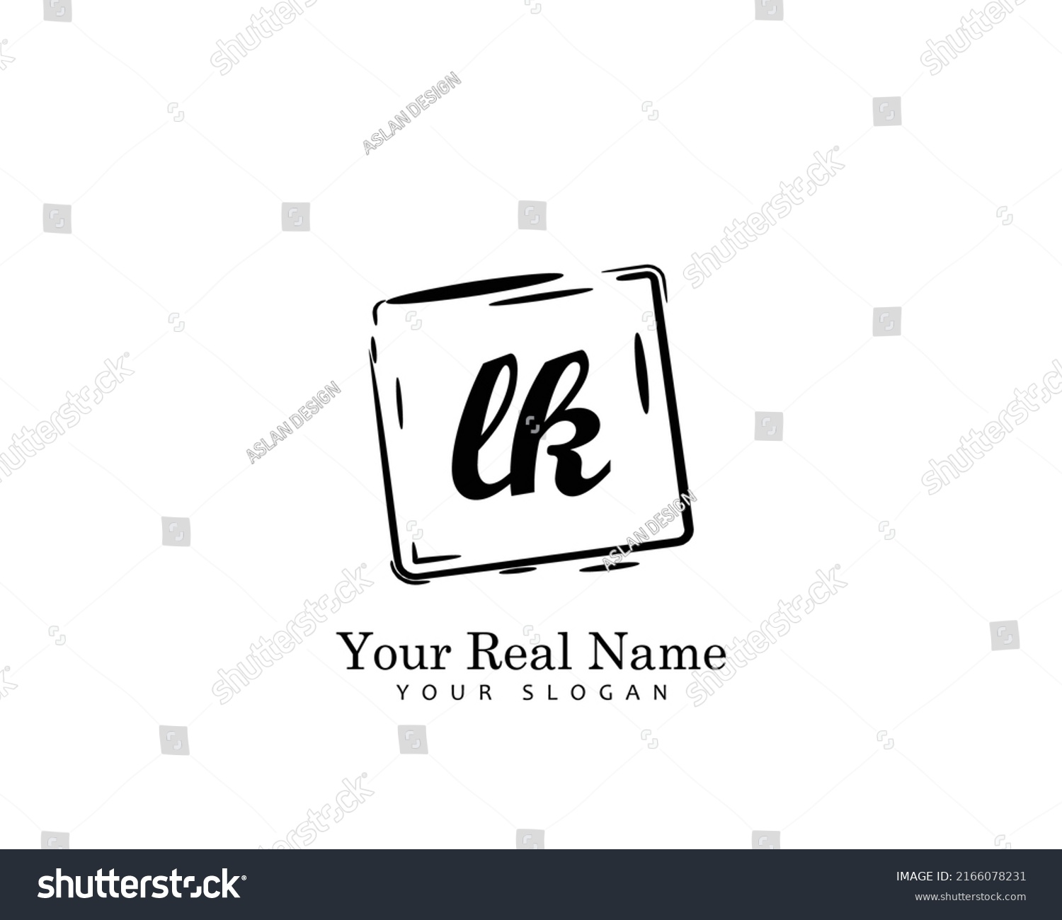 Lk Initial Beauty Monogram Logo Vector Stock Vector (Royalty Free ...