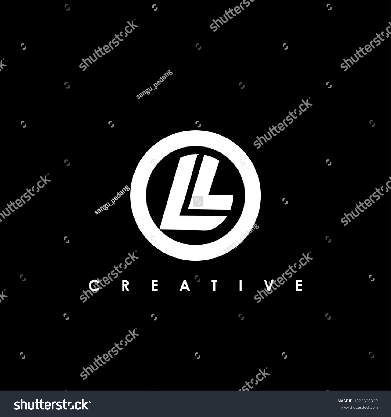 Ll Letter Logo Design Vector: เวกเตอร์สต็อก (ปลอดค่าลิขสิทธิ์) 1825500329