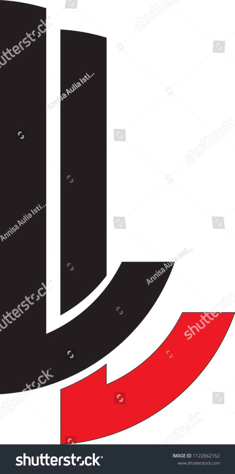 Ll Letter Logo Vector Stock Vector (Royalty Free) 1122662162