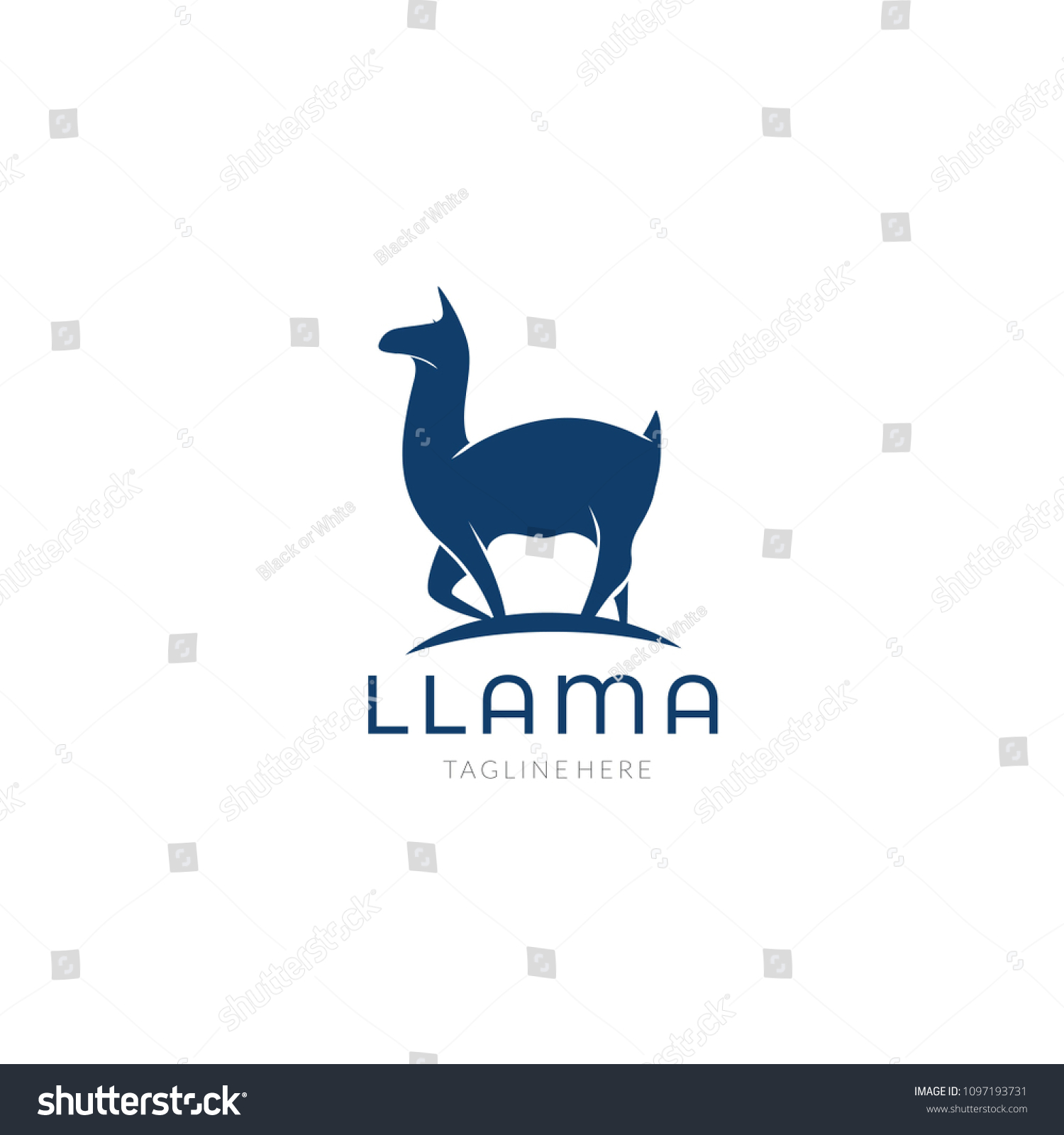 Llama Logo Design Stock Vector (Royalty Free) 1097193731 | Shutterstock