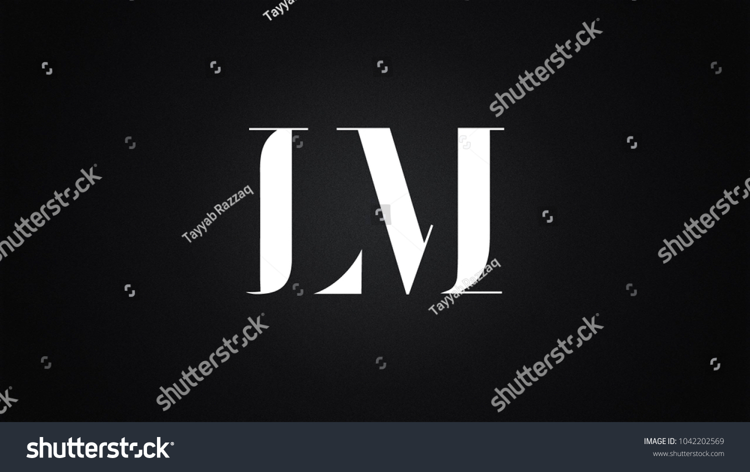 Lm Letter Logo Design Template Vector Stock Vector (Royalty Free ...