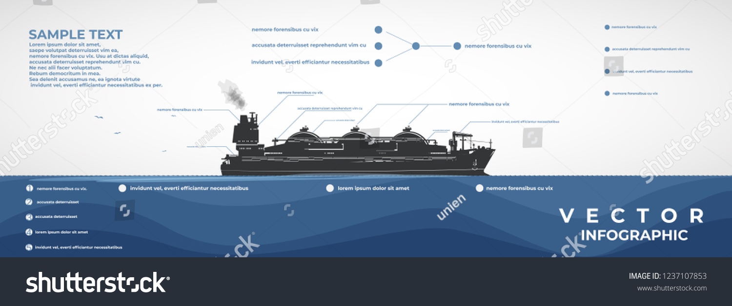 Lng Carrier Vector Infographics: เวกเตอร์สต็อก (ปลอดค่าลิขสิทธิ์ ...