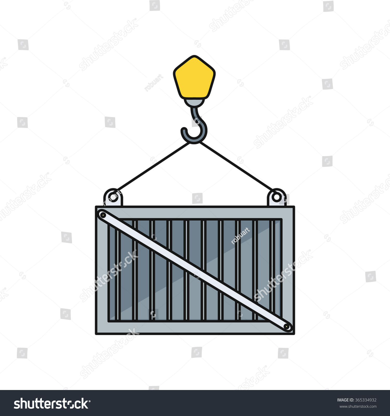 Load Container Icon Design Style Loading Stock Vector (Royalty Free ...
