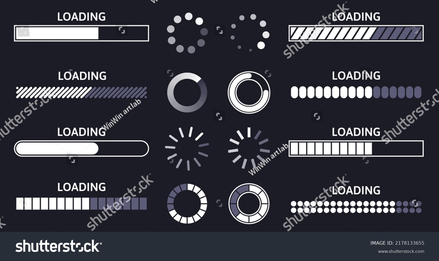 Load Indicator Loading Status Bar Round Stock Vector (Royalty Free ... Load Indicator Loading Status Bar Round Stock Vector (Royalty Free ...