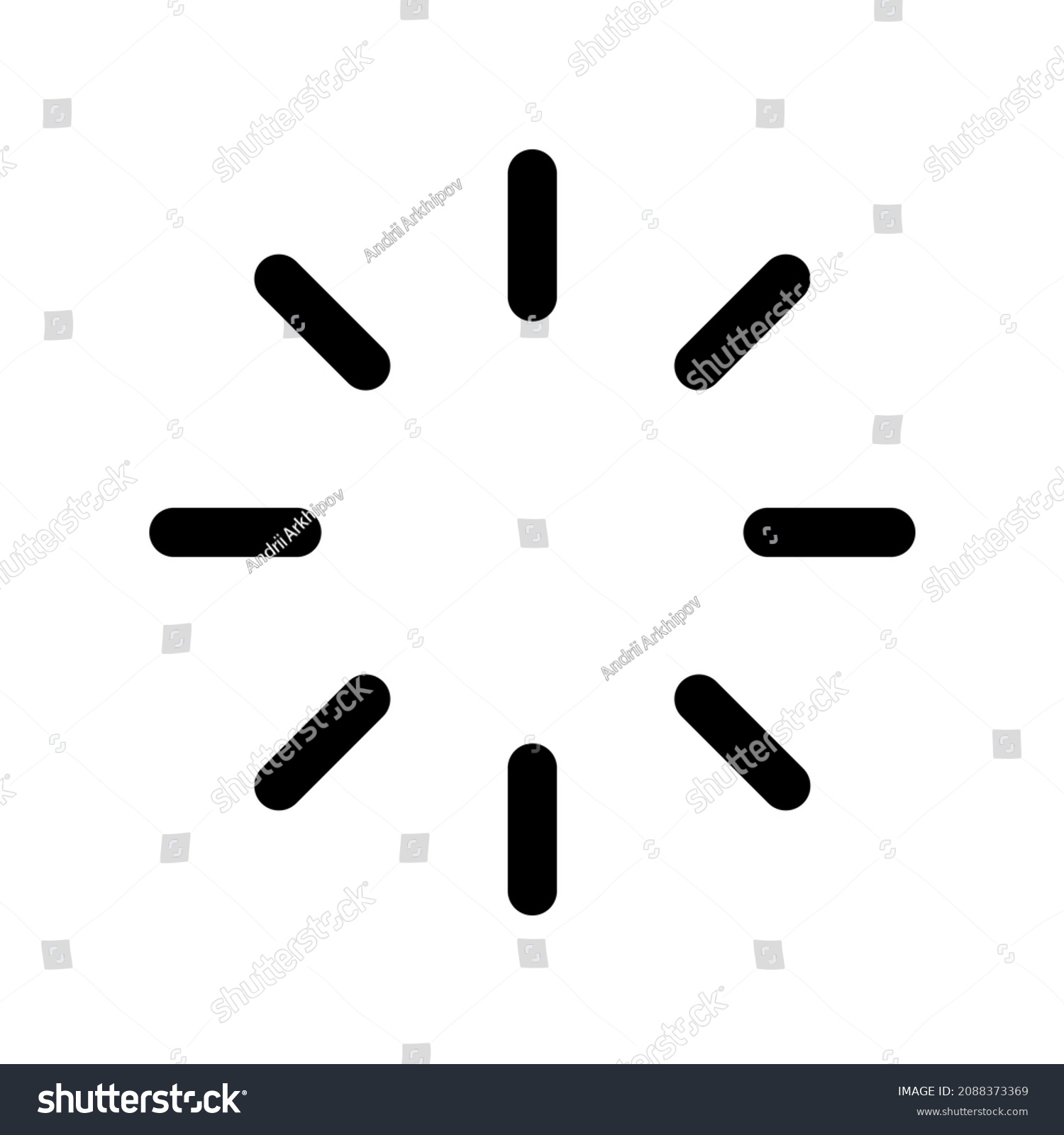 Load Vector Icon Loading Icon Isolated Stock Vector (Royalty Free ...