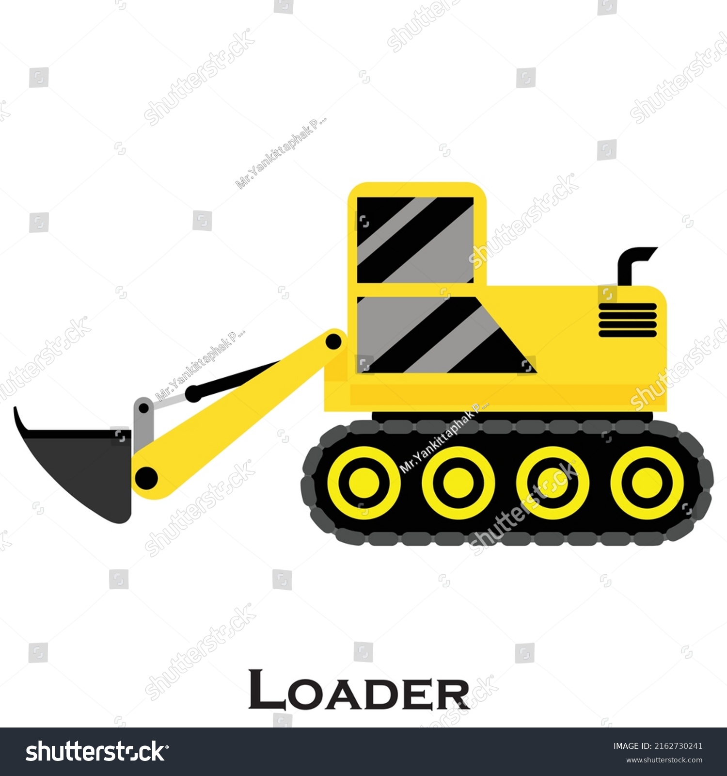 Loader Isolated On White Background Epsfile Stock Vector (Royalty Free ...