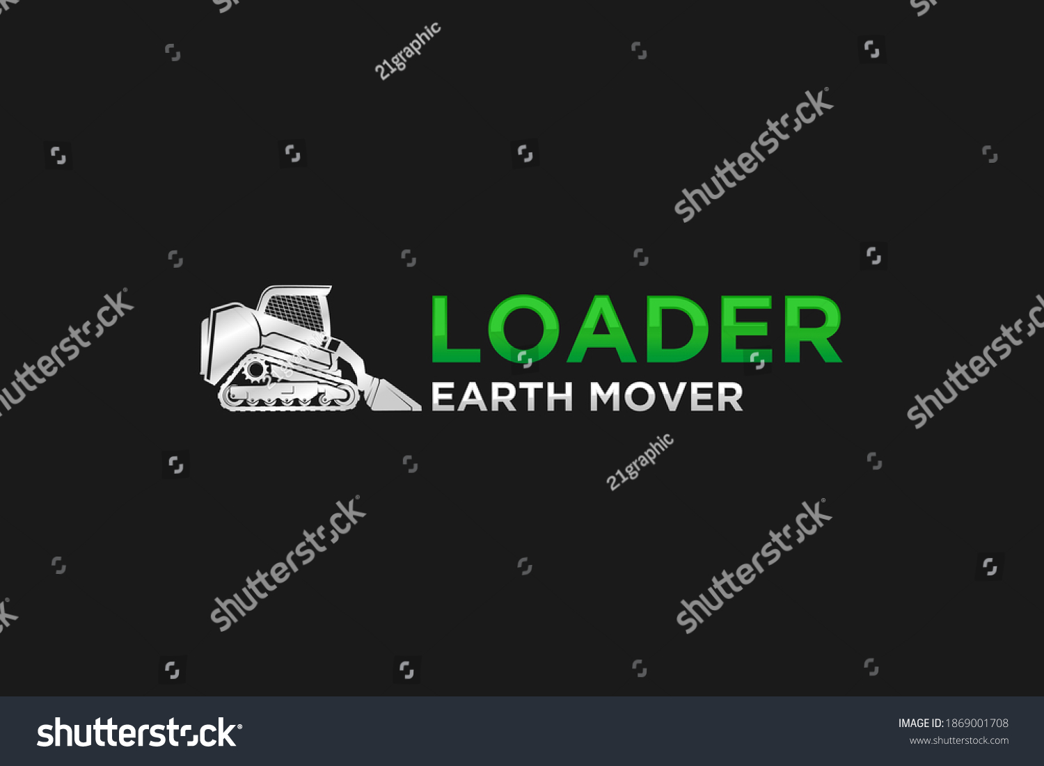 Loader Logo Design Heavy Eqipment Engineering Stock Vector (Royalty ...