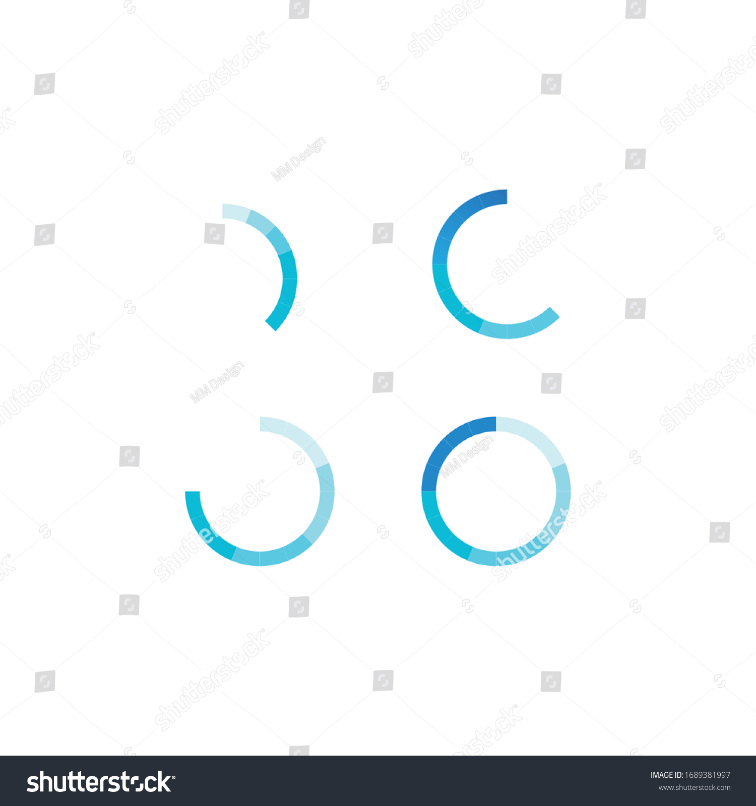 Loading Bar Icon Set Vector Design Stock Vector (Royalty Free ...