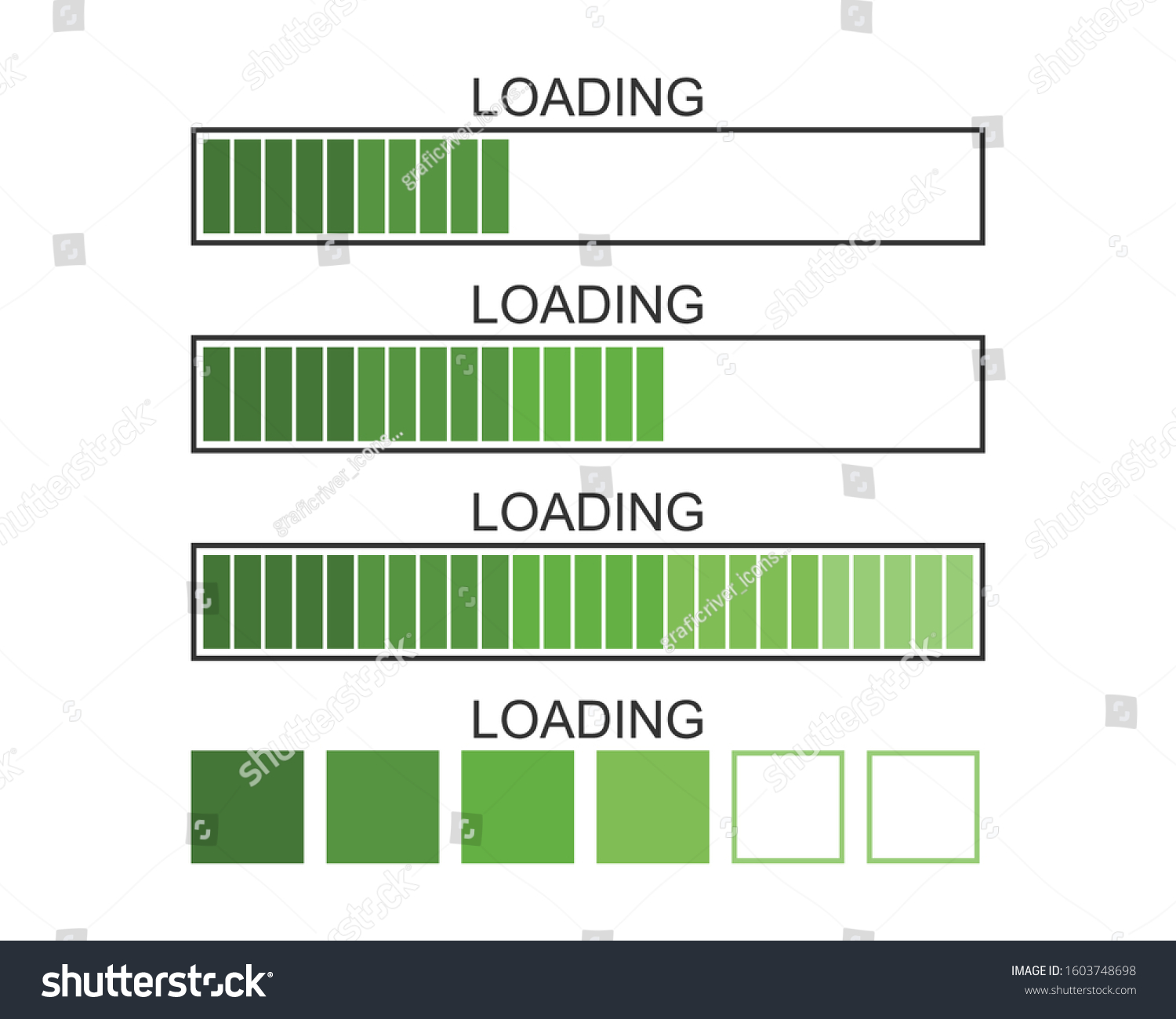 Loading Bar Progress Icon Load Indicator: เวกเตอร์สต็อก (ปลอดค่า ...