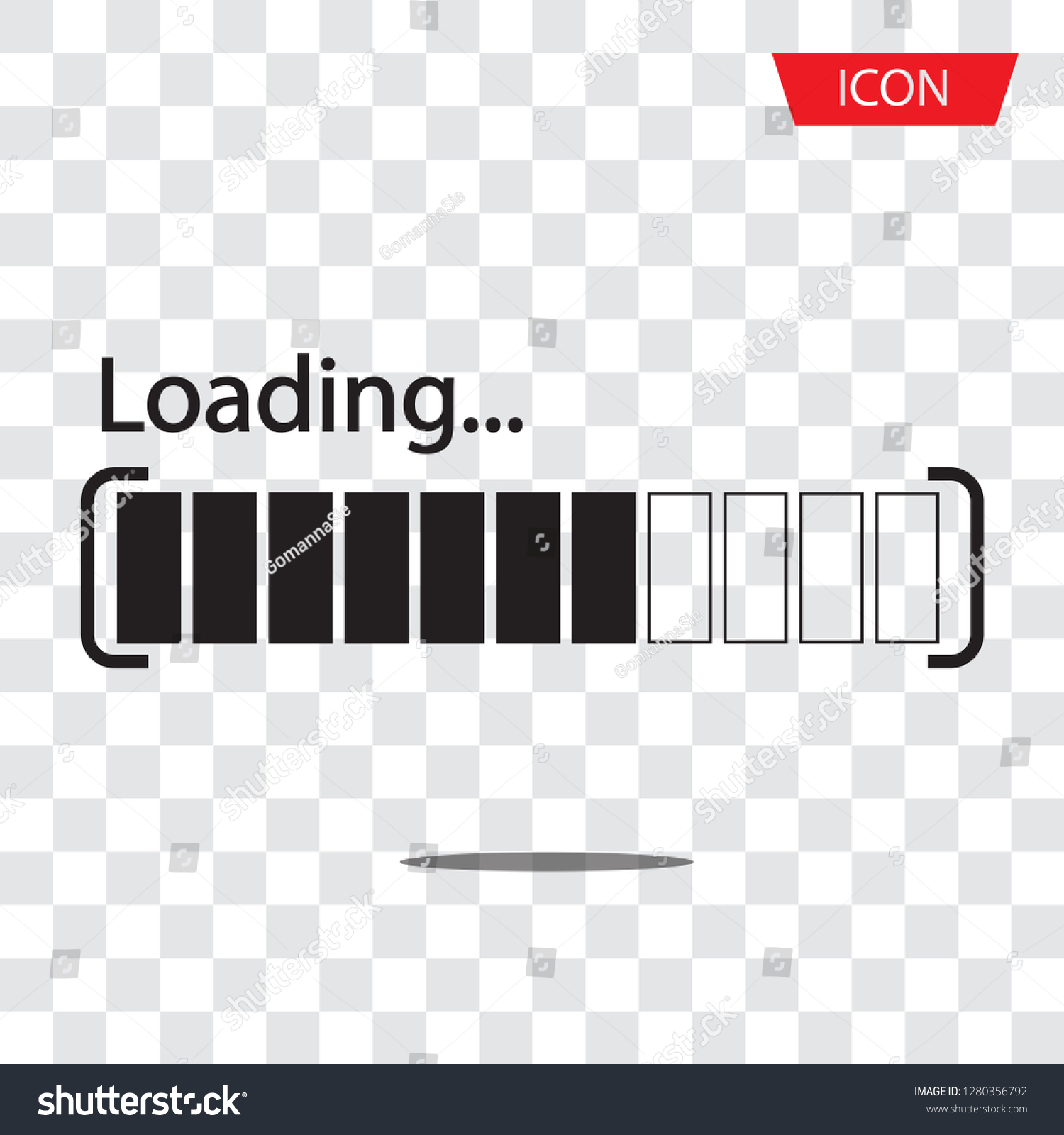 Loading Bar Progress Icons Load Sign Stock Vector (Royalty Free ...