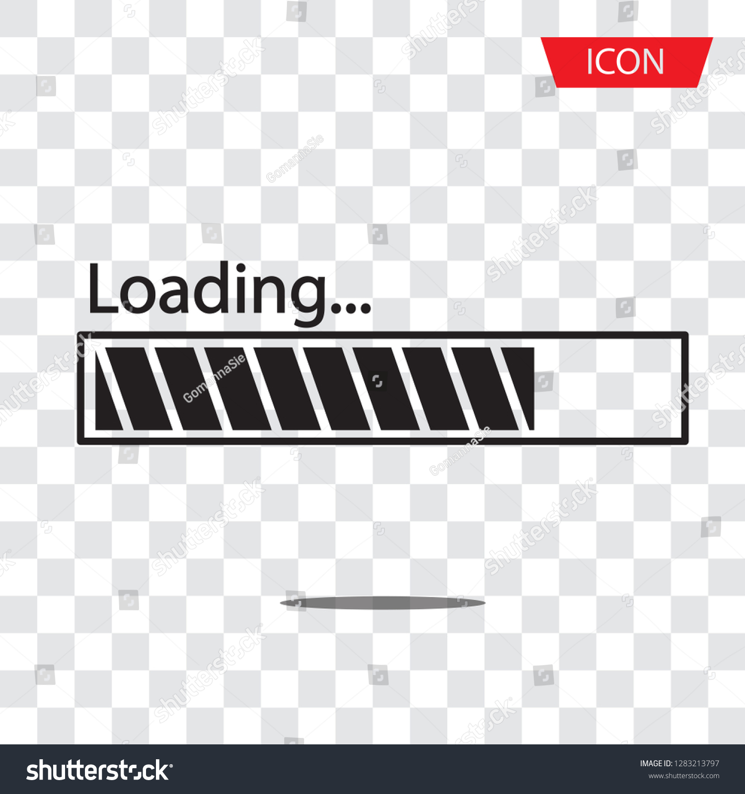 Loading Bar Progress Icons Load Sign Stock Vector (Royalty Free) 1283213797