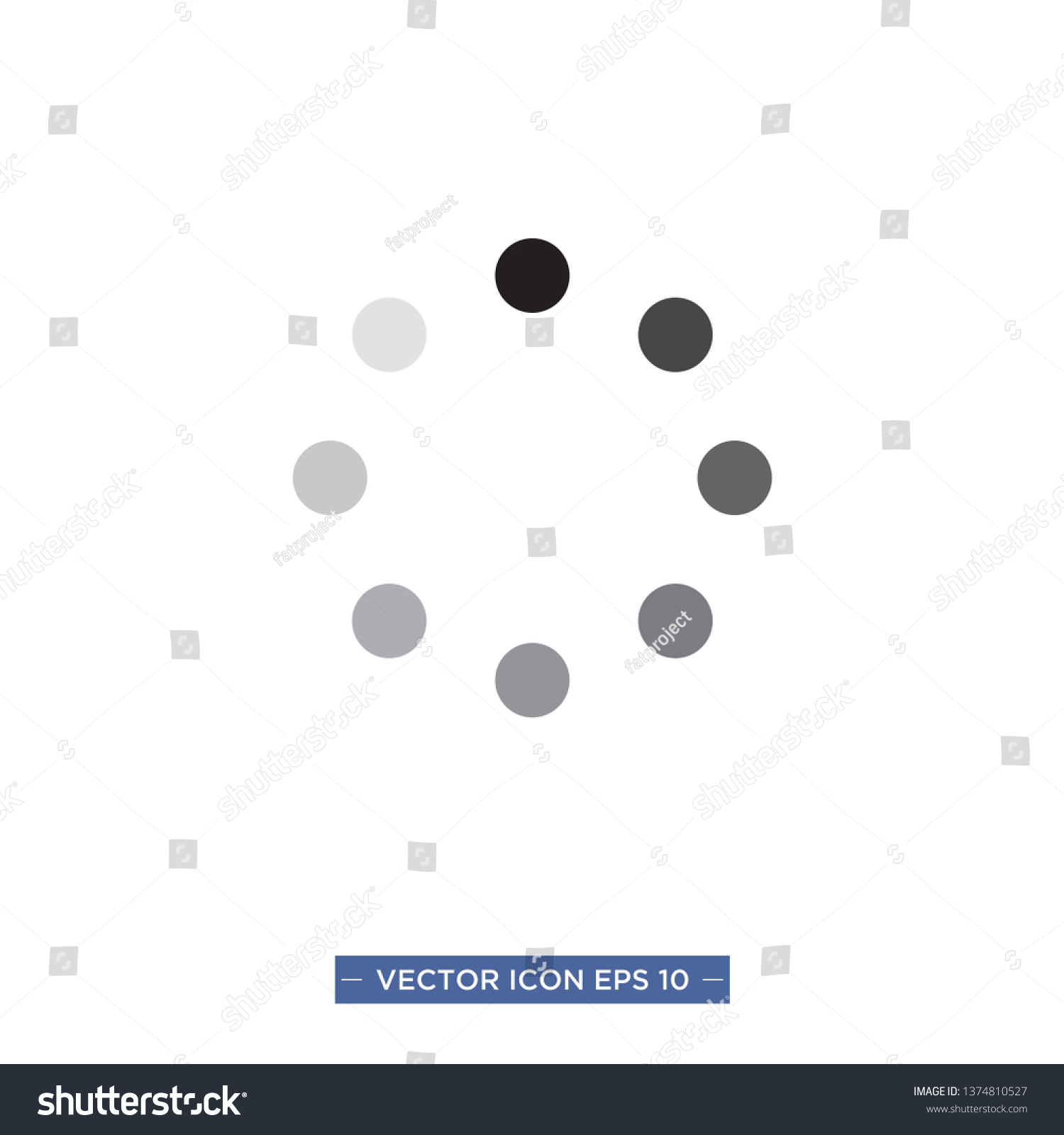 Loadingbuffering Icon Vector Illustration Stock Vector (Royalty Free ...