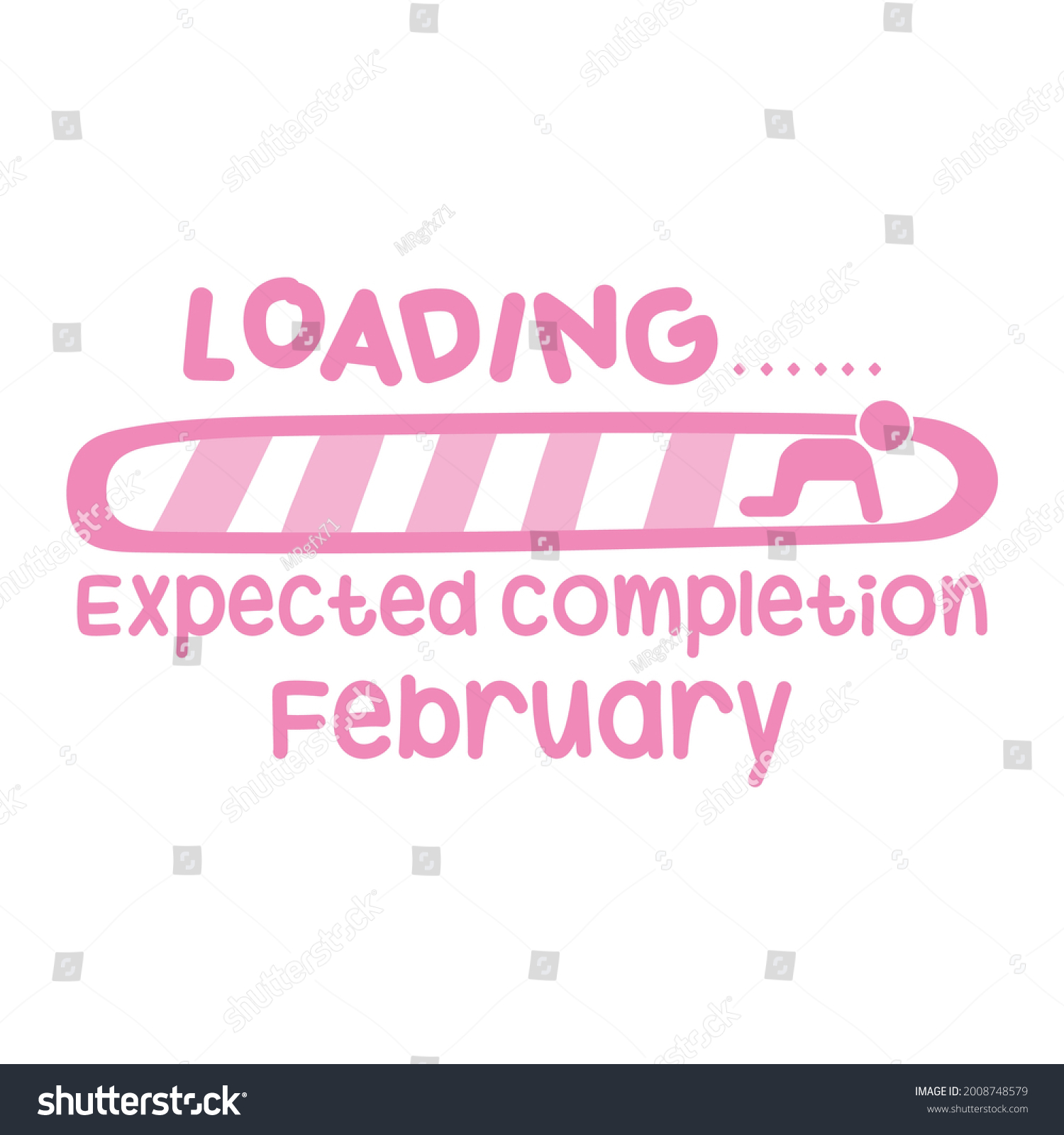 Loading Expected Completion February Progress Bar Stock Vector (Royalty ...