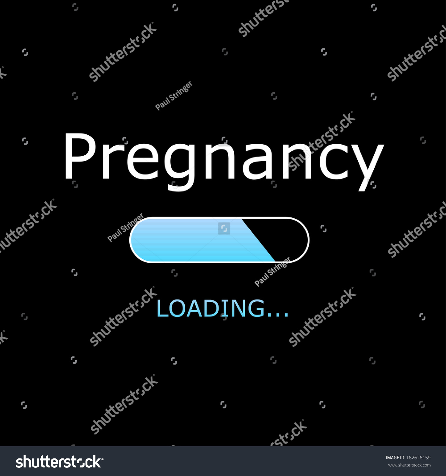 Loading Pregnancy Illustration Stock Vector (Royalty Free) 162626159