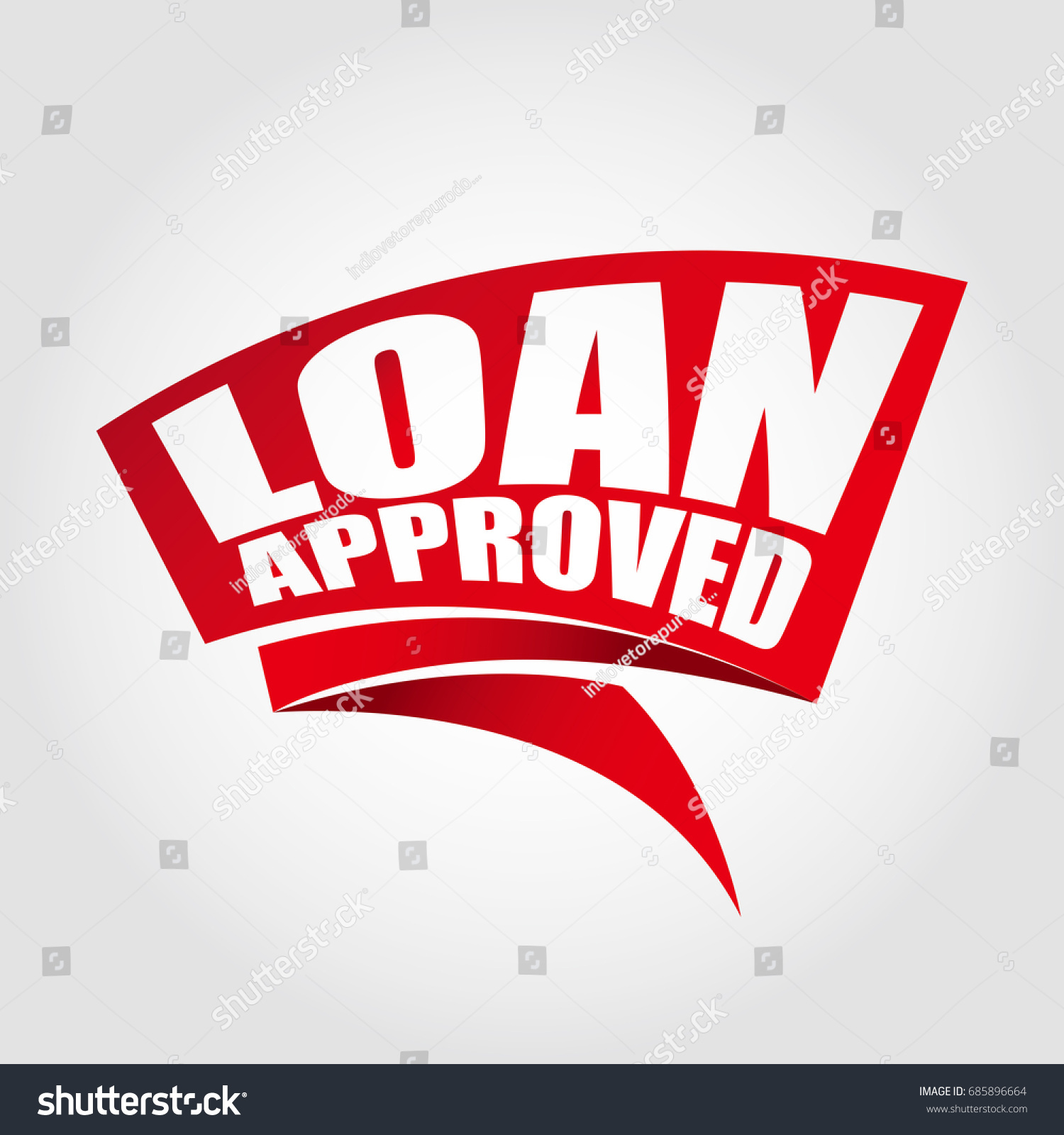 Loan Approved Labels Banners Stock Vector (Royalty Free) 685896664