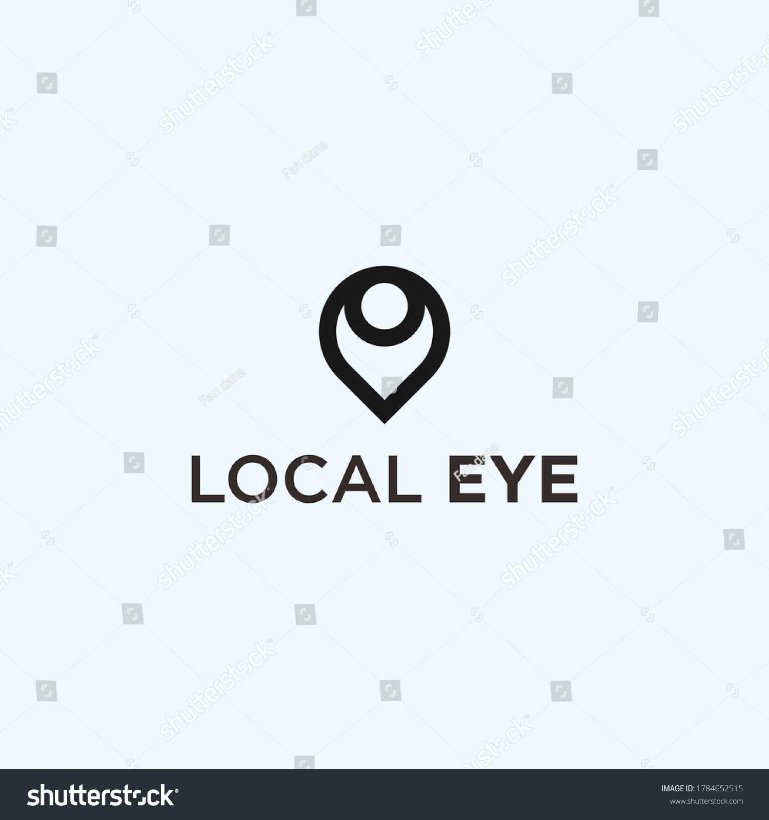 Local Eye Logo Location Icon Stock Vector (Royalty Free) 1784652515 ...