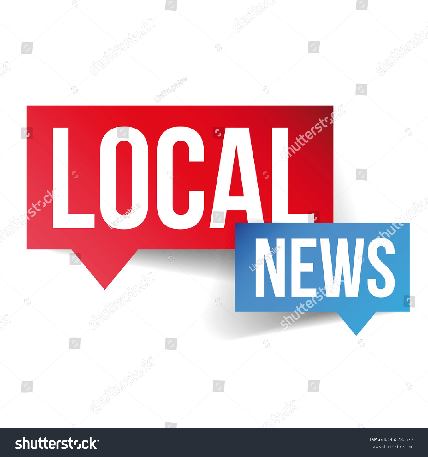 Local News Icon Vector Stock Vector (Royalty Free) 460280572 | Shutterstock