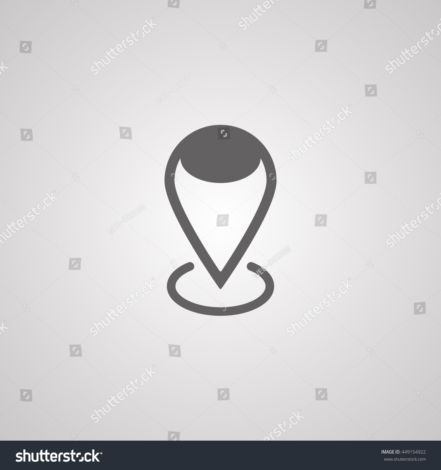 Location Icon Stock Vector (Royalty Free) 449154922 | Shutterstock