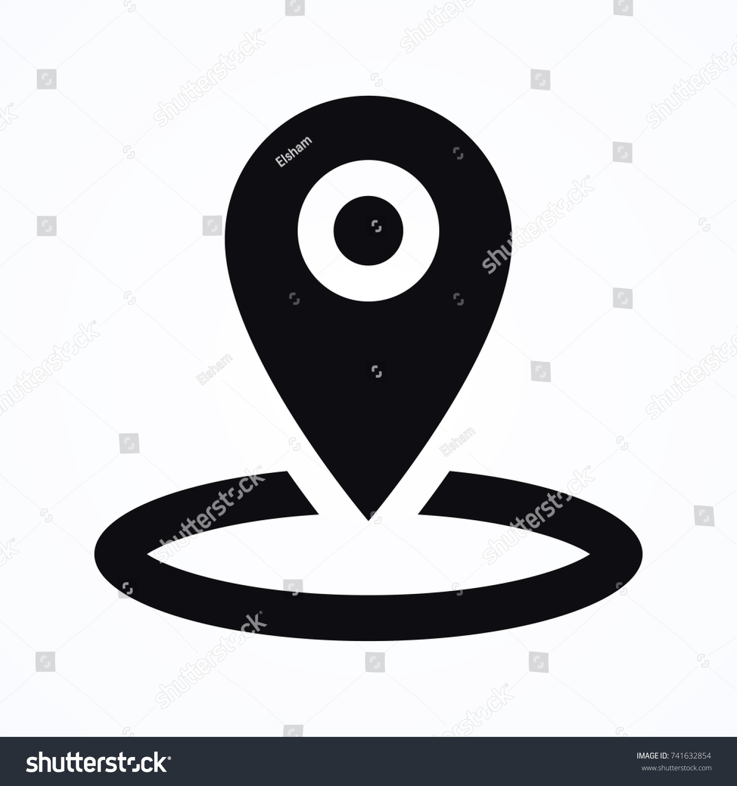 Location Icon Stock Vector (Royalty Free) 741632854 | Shutterstock
