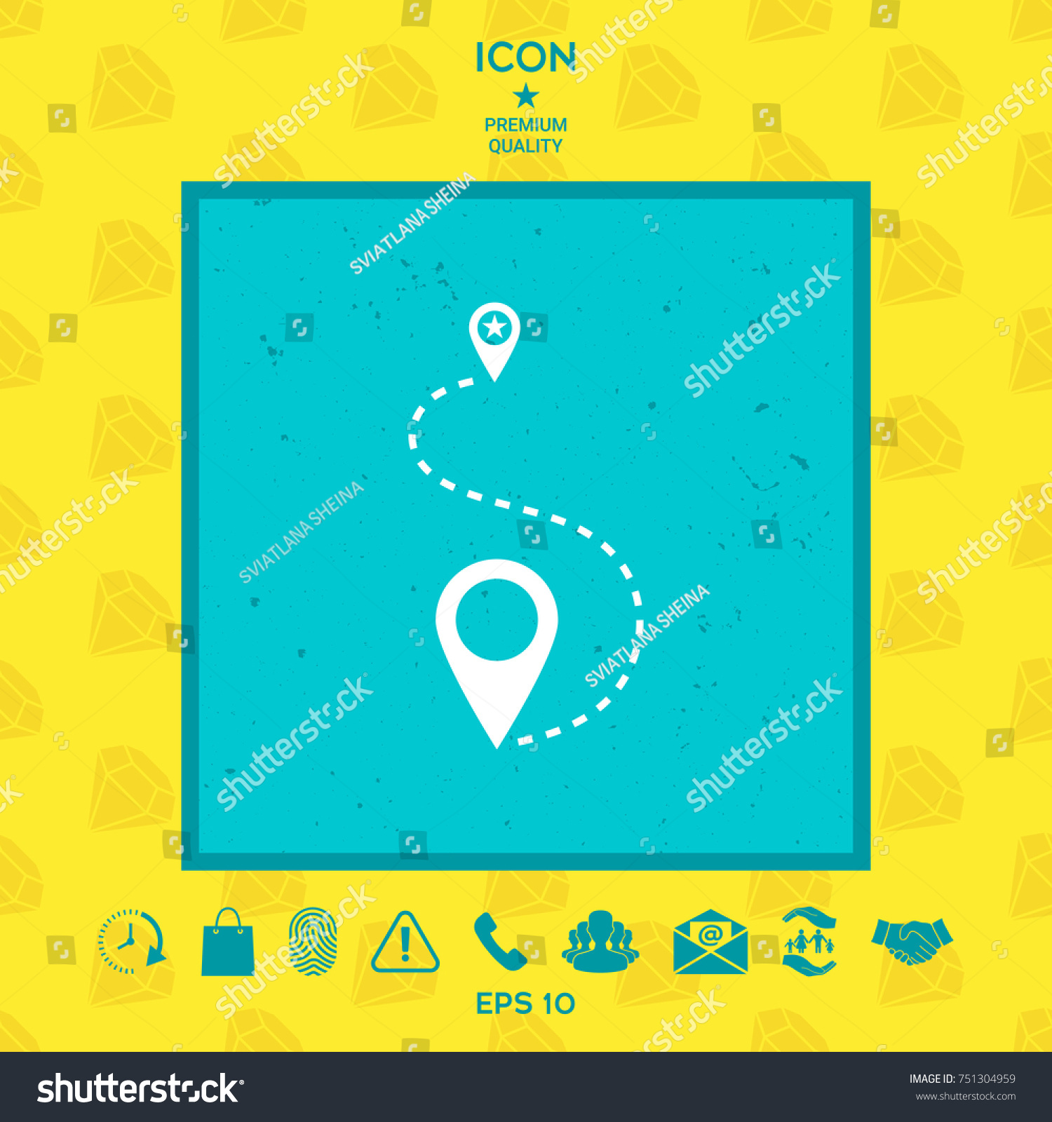 Location Icon Stock Vector (Royalty Free) 751304959 | Shutterstock