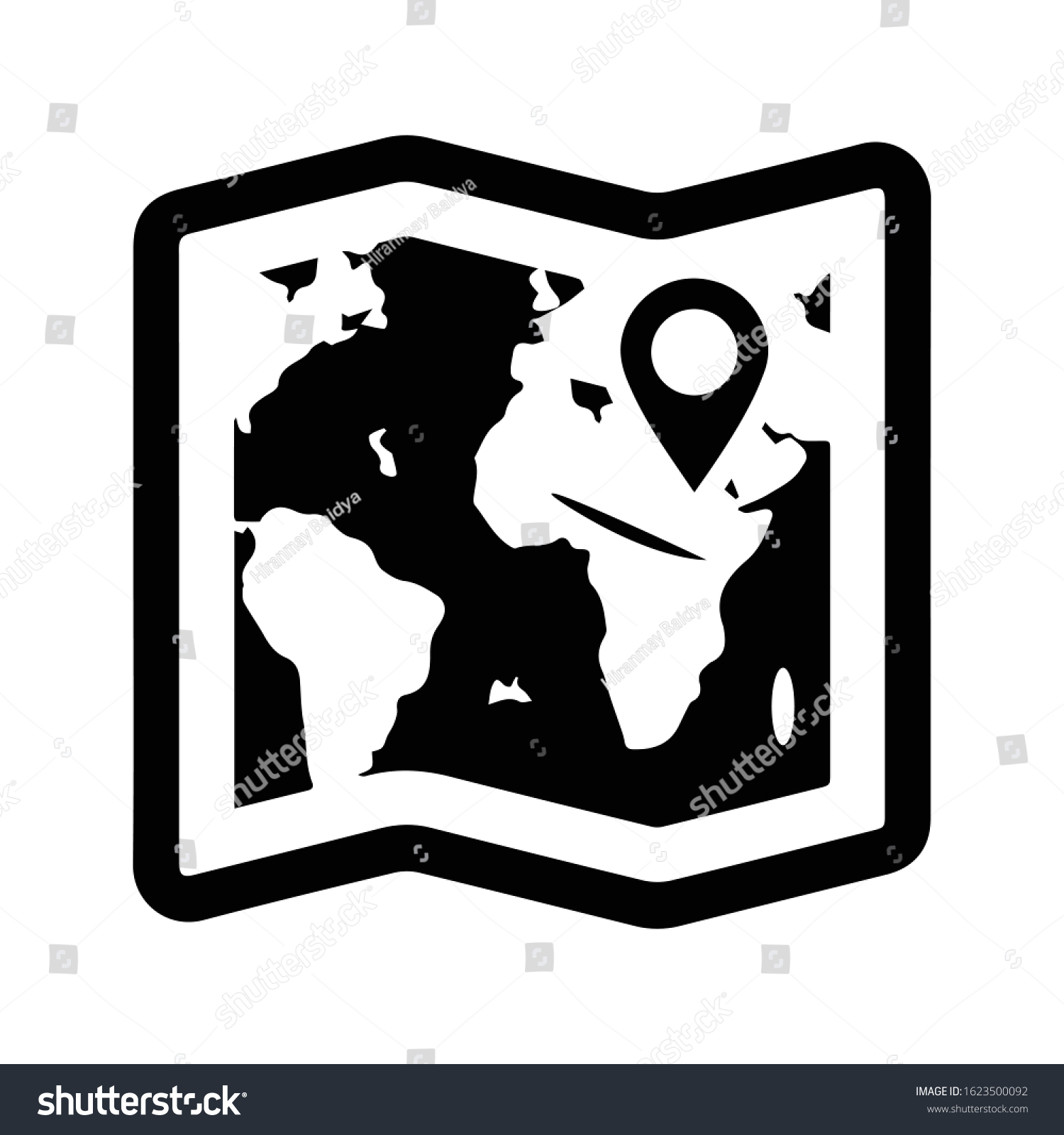 Location Icon Map Address Geographical Position: vector de stock (libre ...