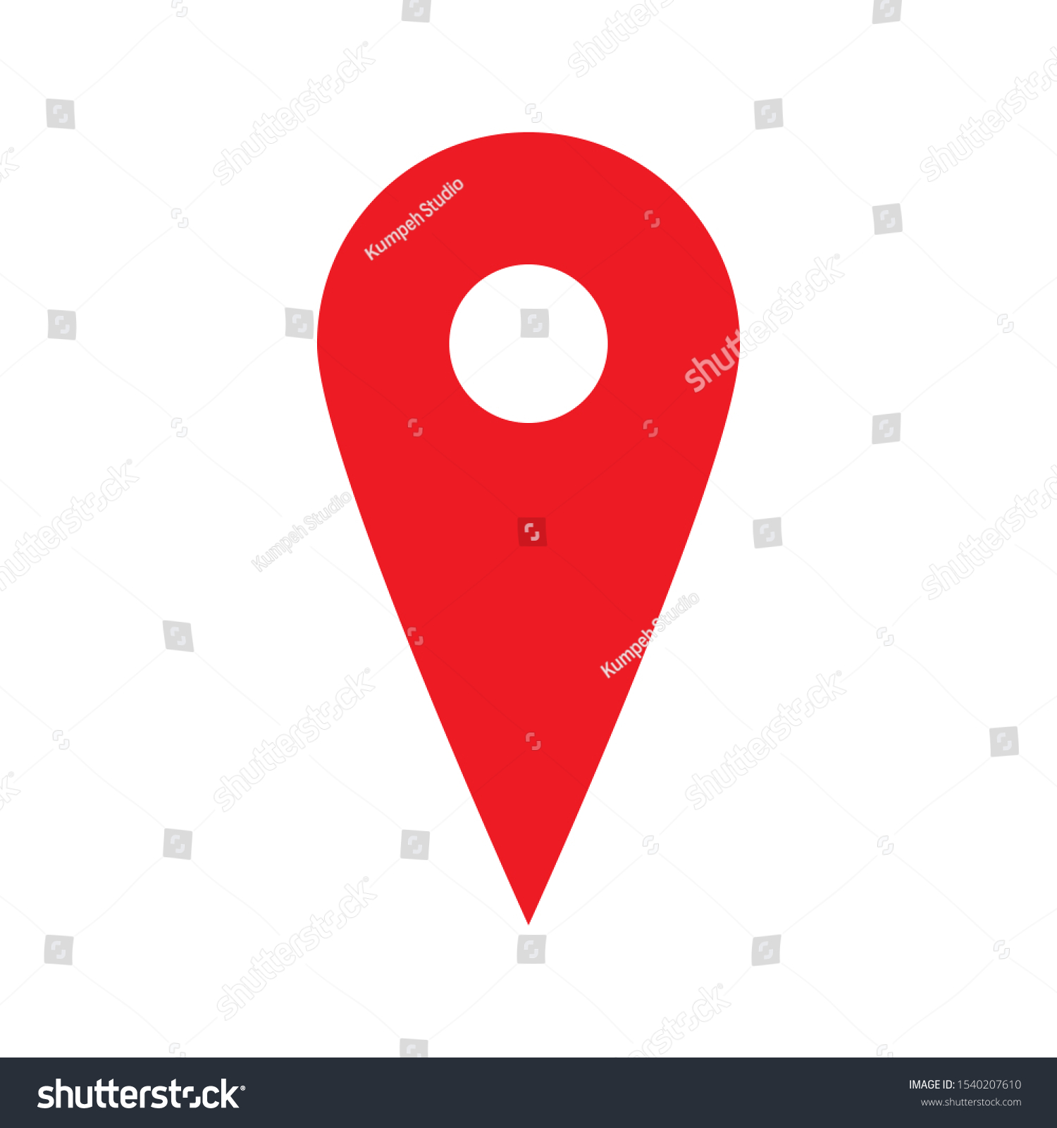 Location Icon Map Pin Marker Sign Stock Vector (Royalty Free ...