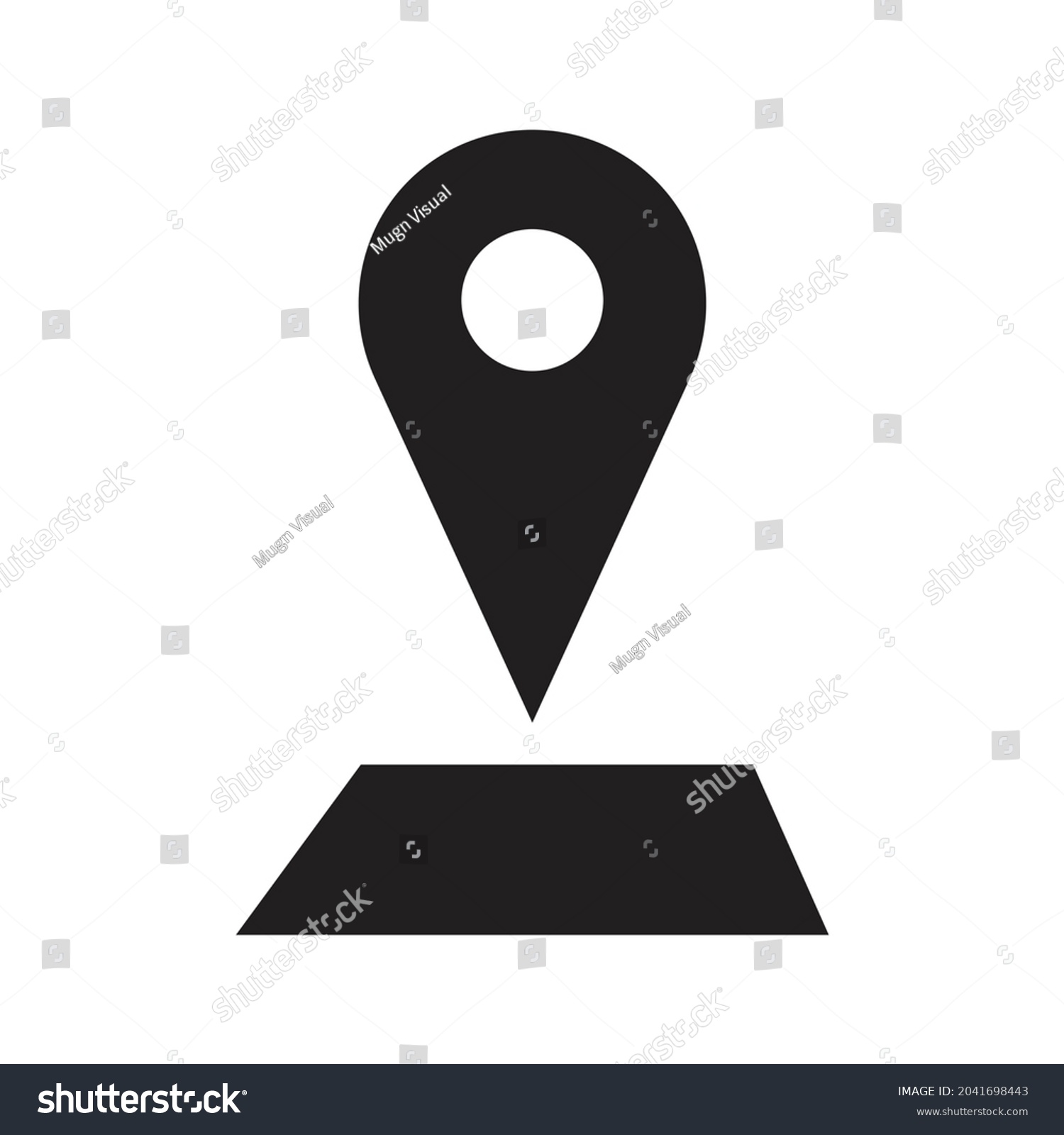 Vektor Stok Location Icon Maps Icon Position Icon (Tanpa Royalti ...