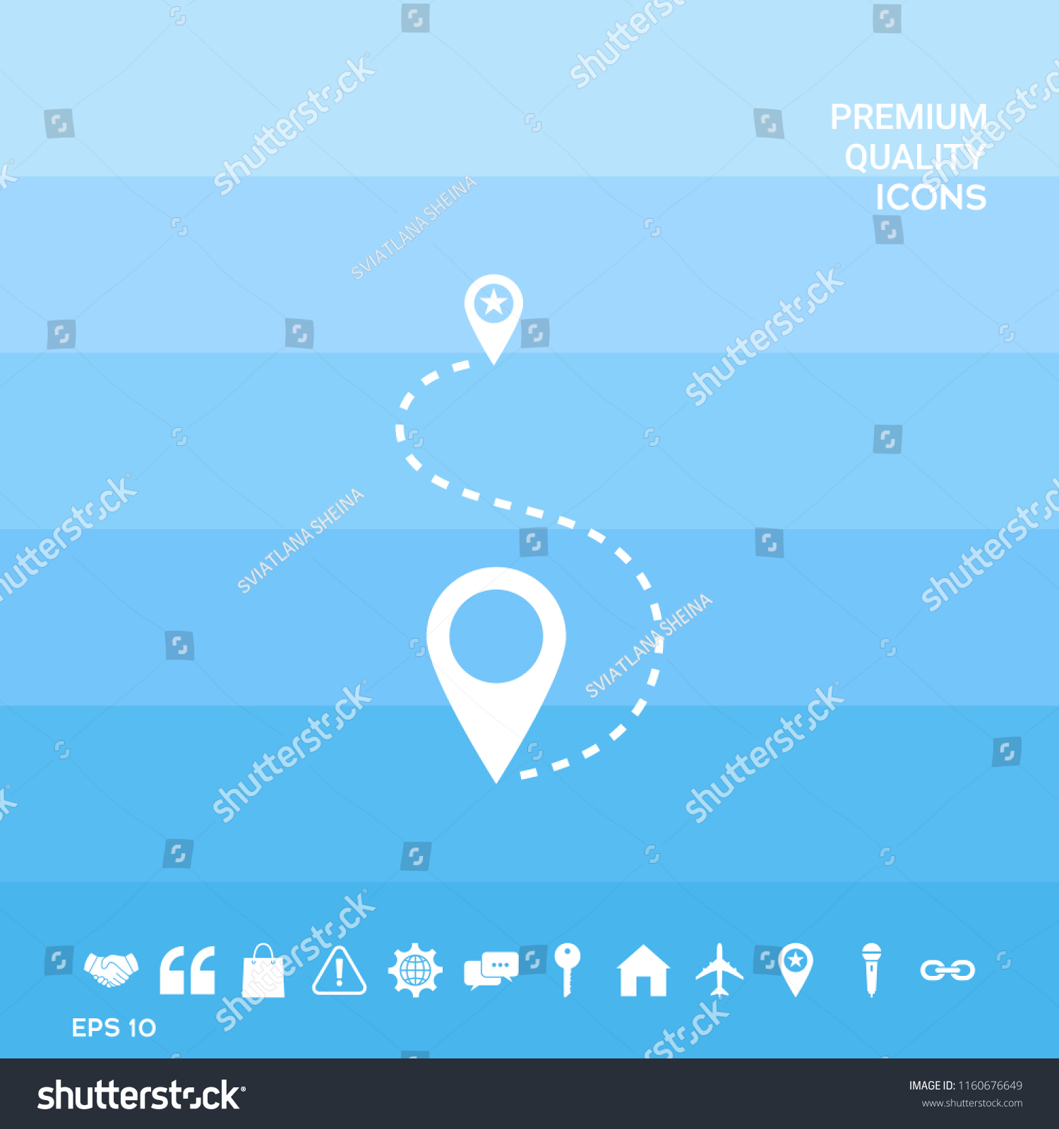 Location Icon Symbol: เวกเตอร์สต็อก (ปลอดค่าลิขสิทธิ์) 1160676649 ...