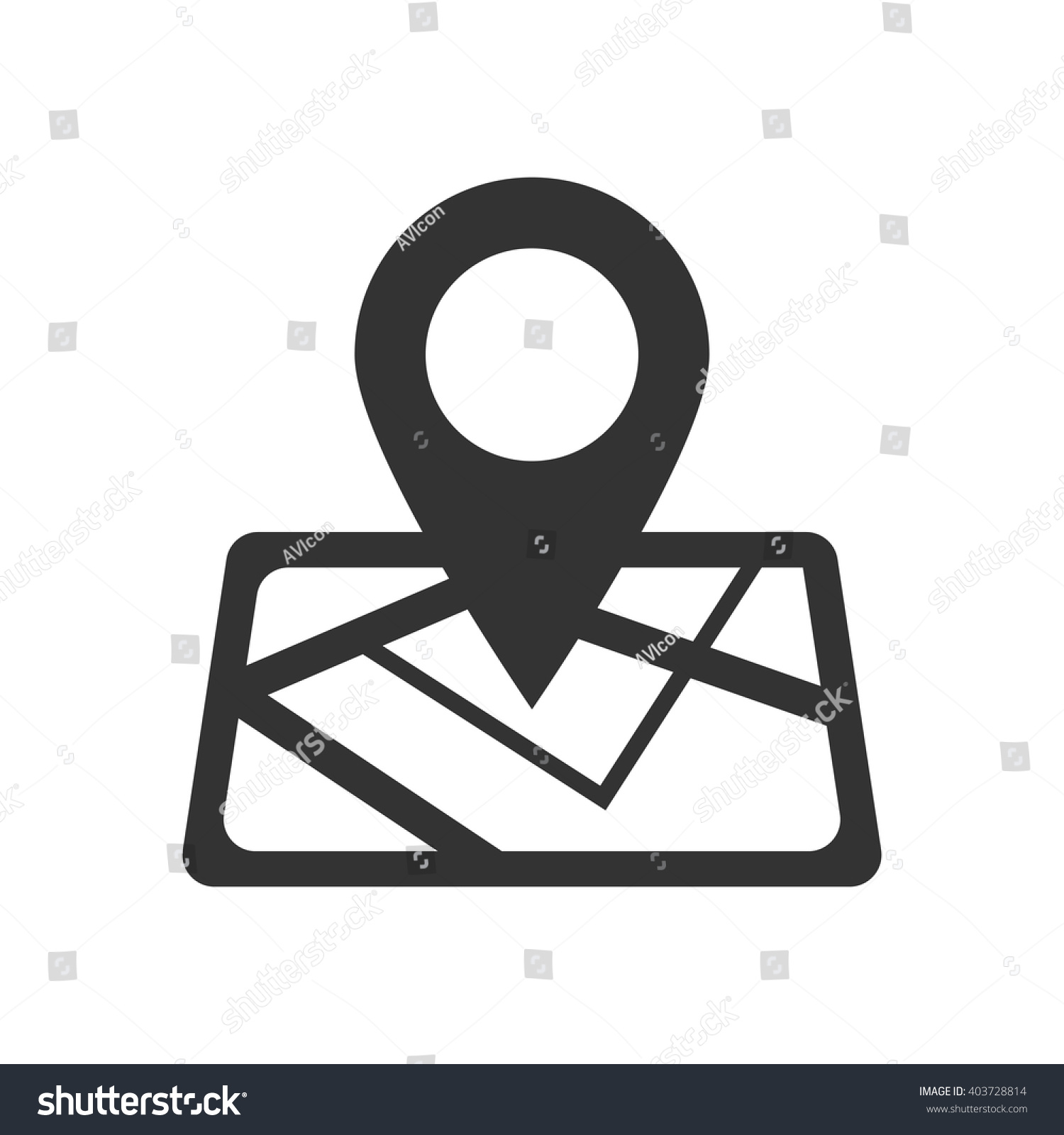 Location Icon Vector Map Solid Illustration 스톡 벡터 403728814 - Shutterstock