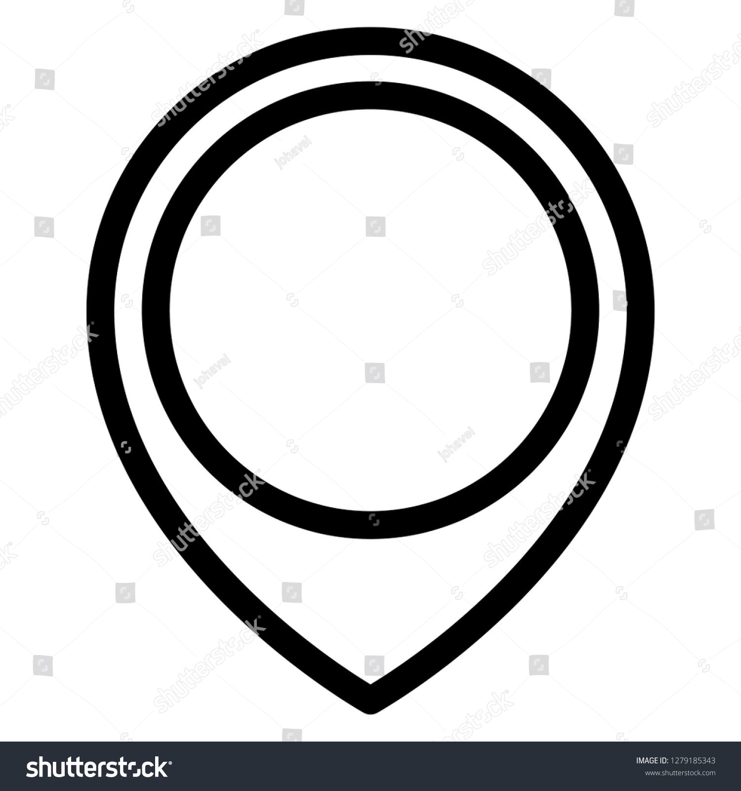 Location Pin Design Stock Vector (Royalty Free) 1279185343 | Shutterstock