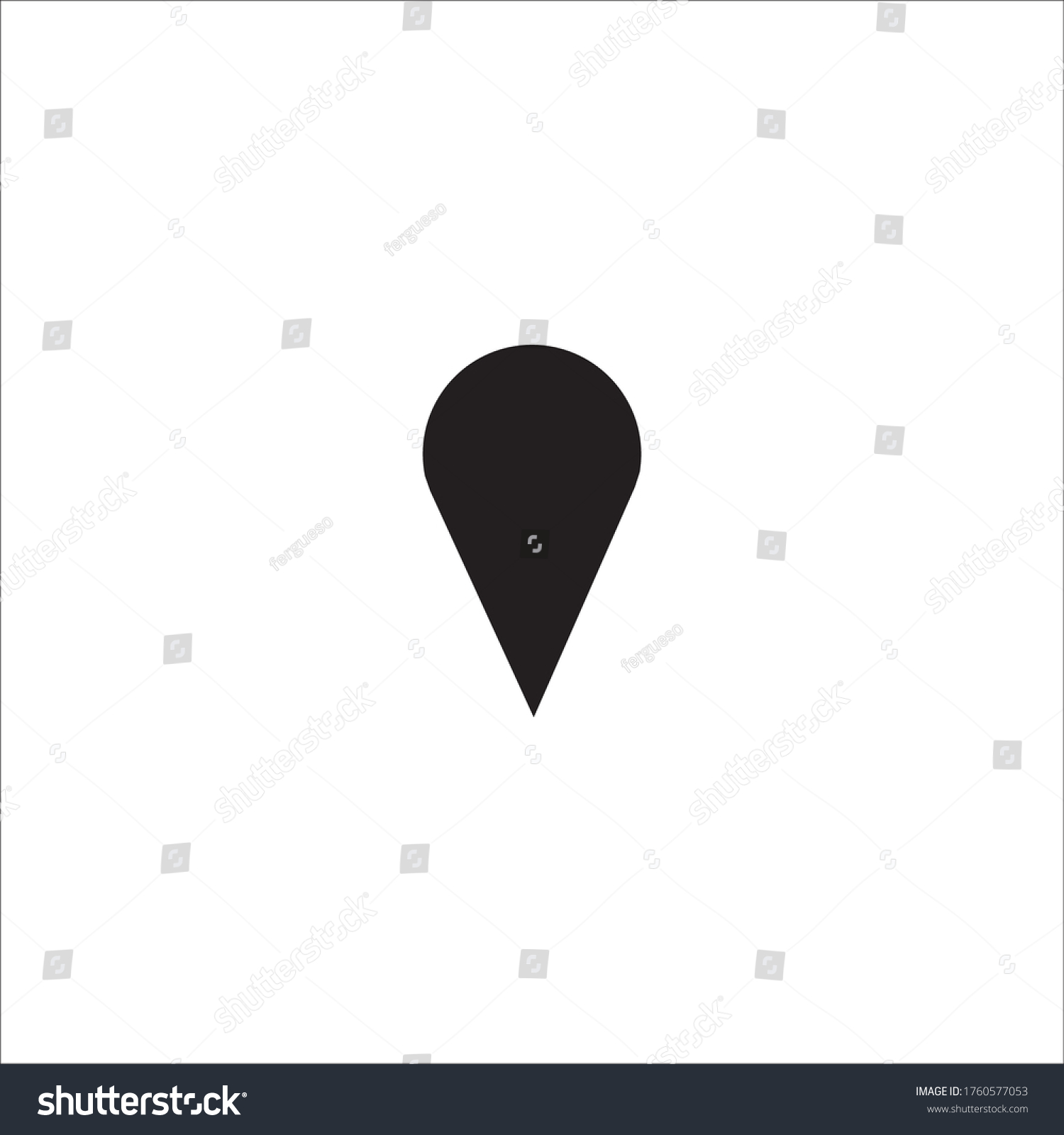 Location Pin Mark Icon Vector Design Stock Vector (Royalty Free ...