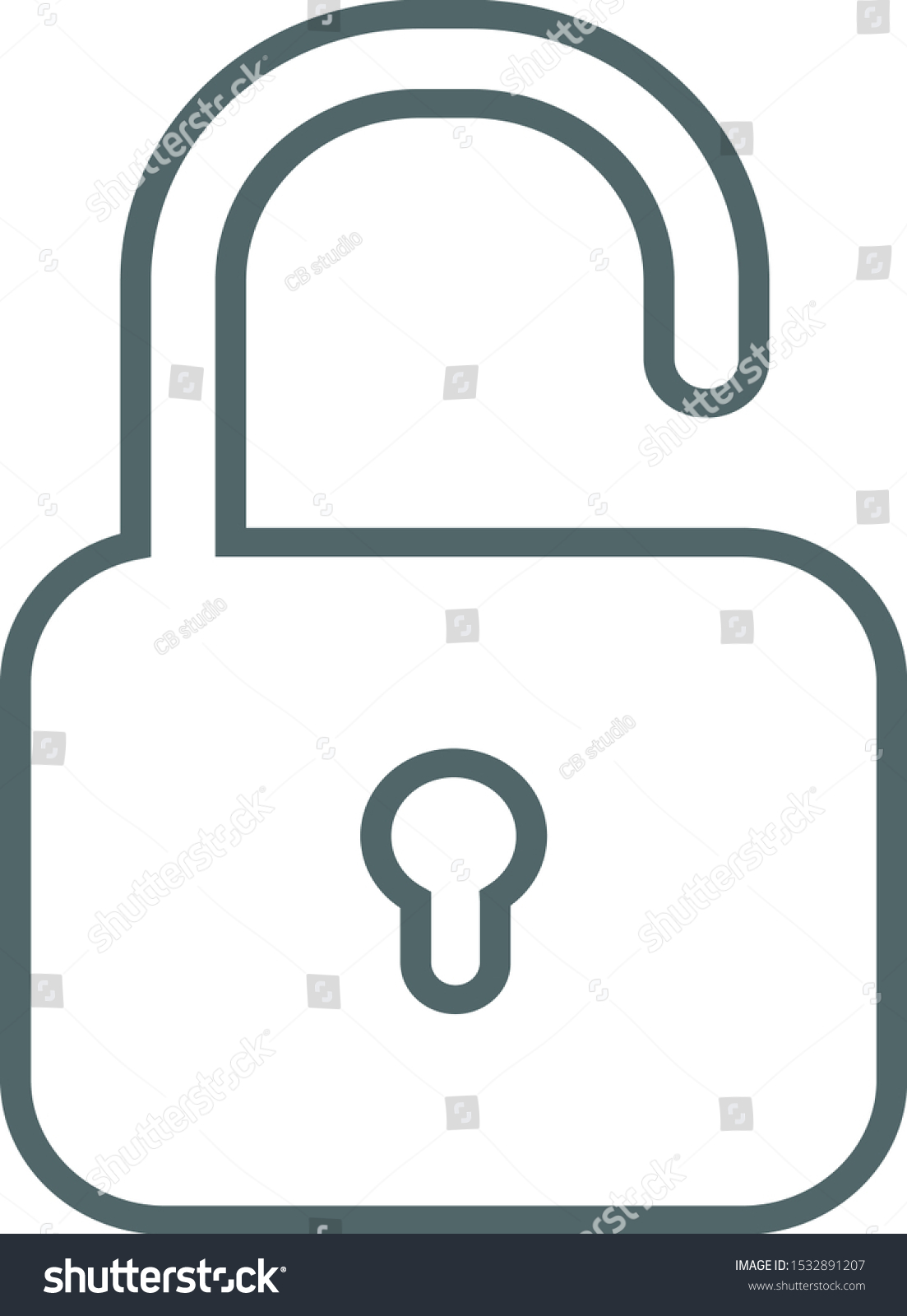 Lock Icon Lock Symbol Vector Illustration Stock Vector (Royalty Free ...