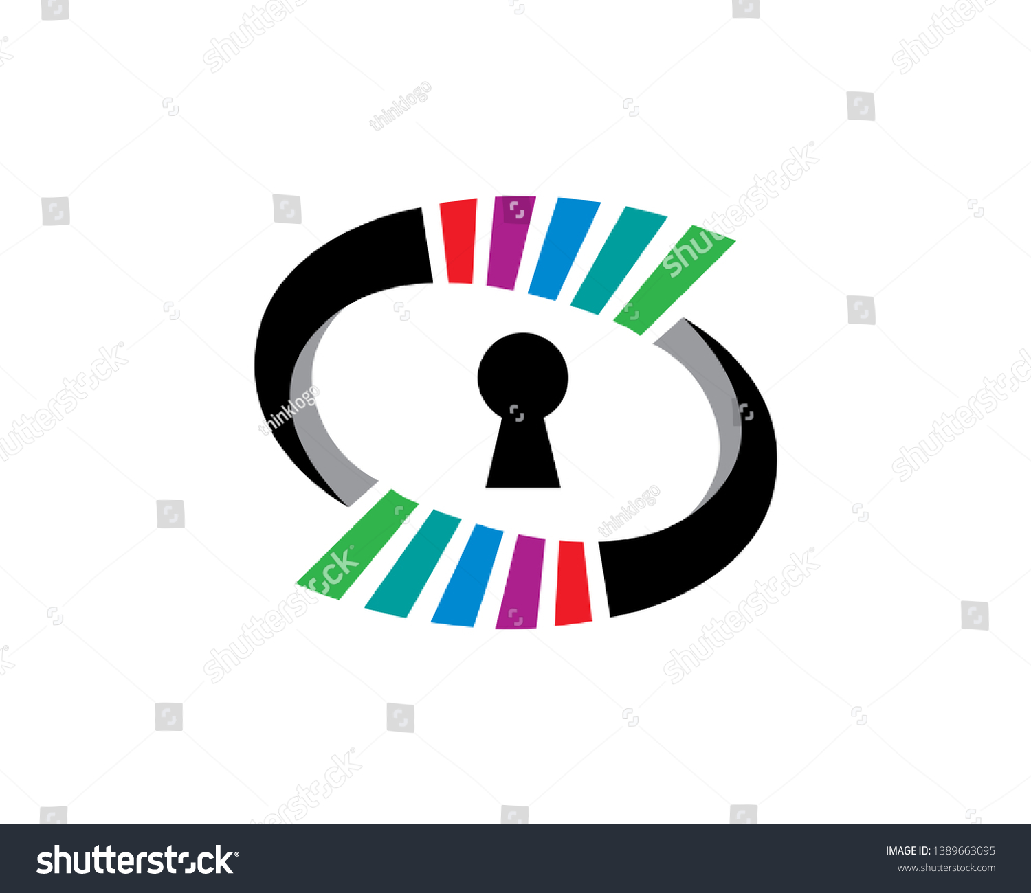 Lock Logo Template Icon Symbol Stock Vector (Royalty Free) 1389663095 ...