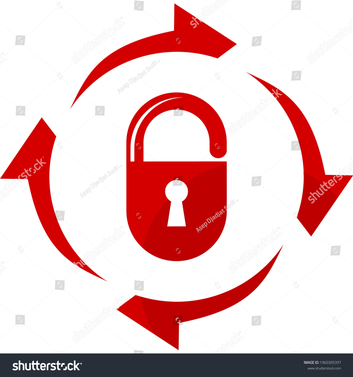 Lock Vector Logo Template Illustrationthis Logo Stock Vector (Royalty ...