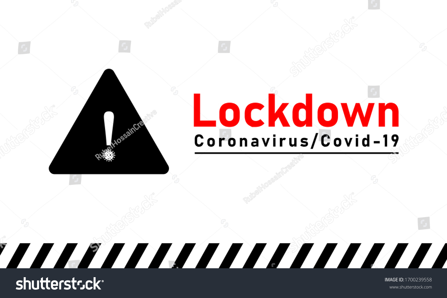 Lockdown Coronavirus Coronavirus Covid19 Stock Vector (Royalty Free ...