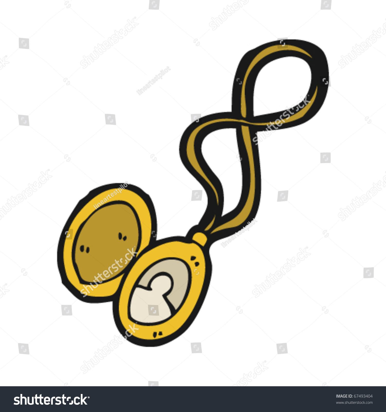 Locket Cartoon Stock Vector 67493404 - Shutterstock