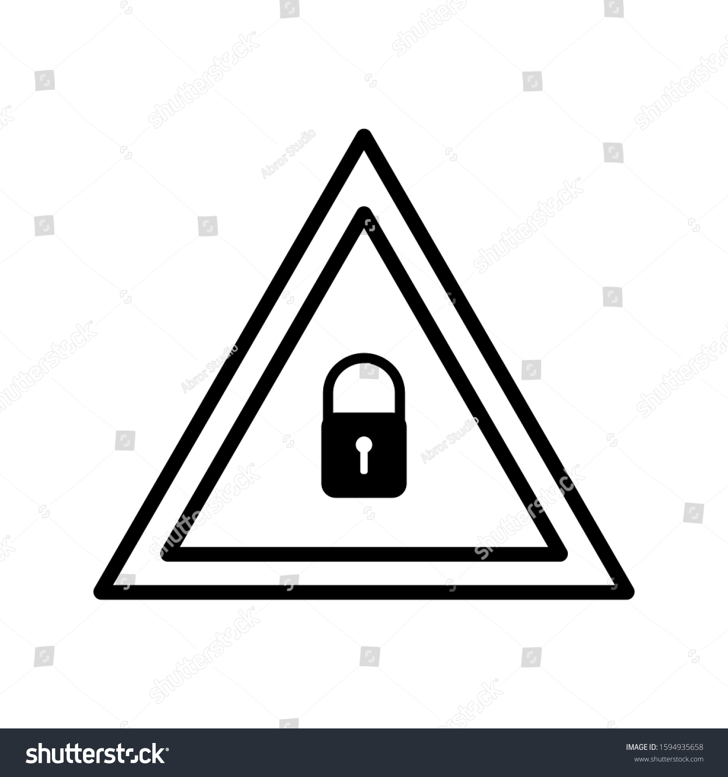 Lockout Key Tag Vector Image Triangle Stock Vector (Royalty Free ...