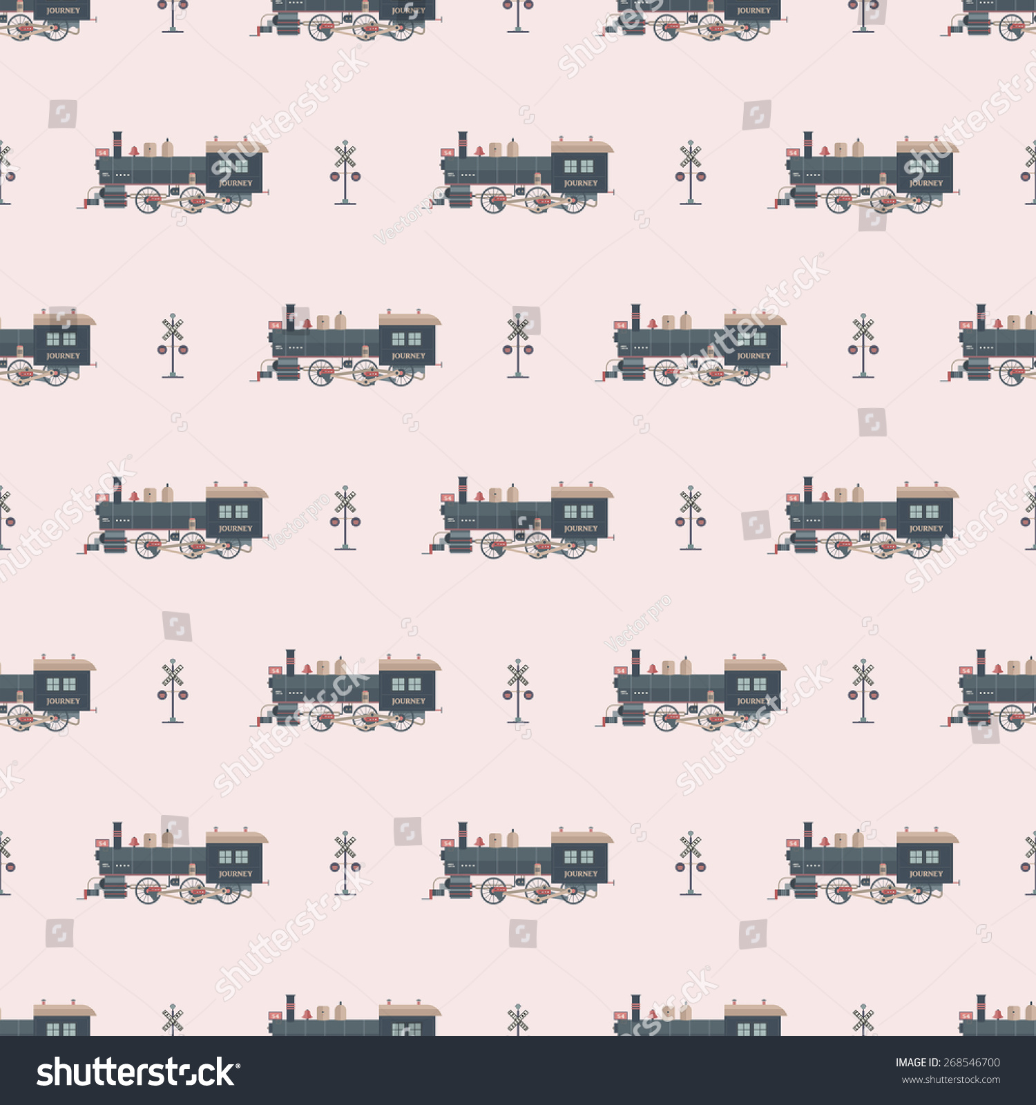 Locomotive Pattern: เวกเตอร์สต็อก (ปลอดค่าลิขสิทธิ์) 268546700 ...