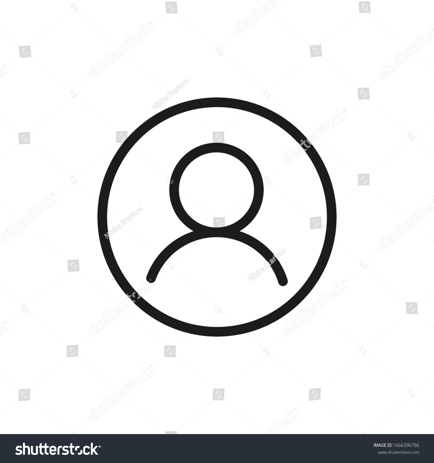 Login Icon Vector Line Symbol Stock Vector (Royalty Free) 1666396786 ...