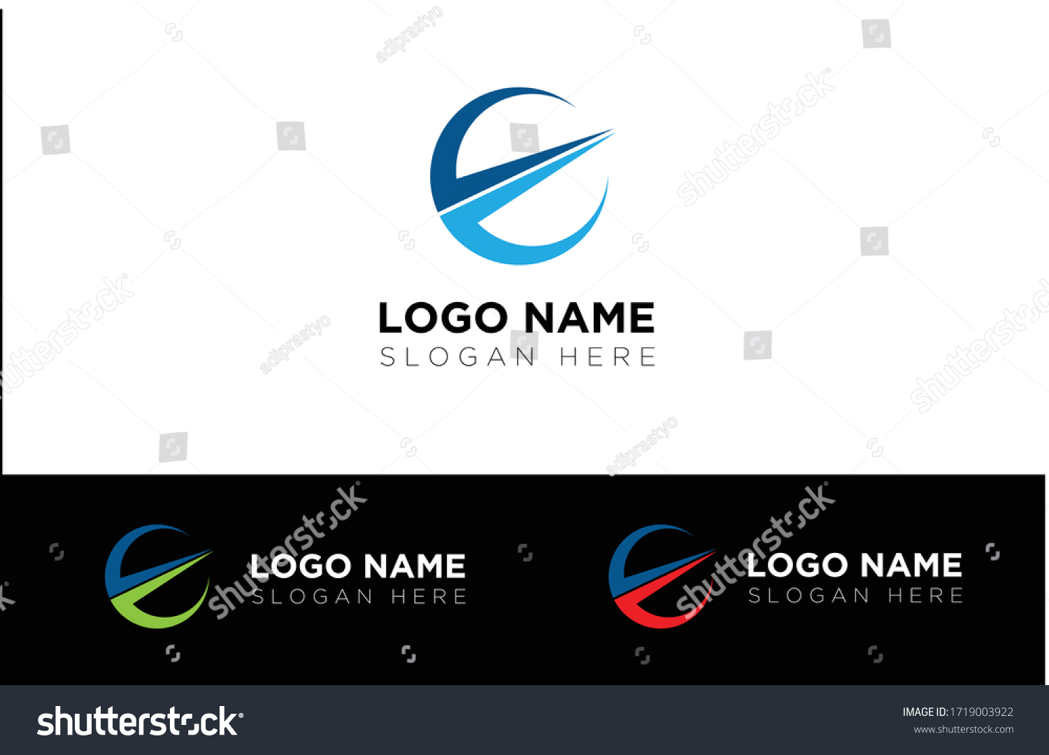 Logistic Flight Logo Design Stock Vector (Royalty Free) 1719003922
