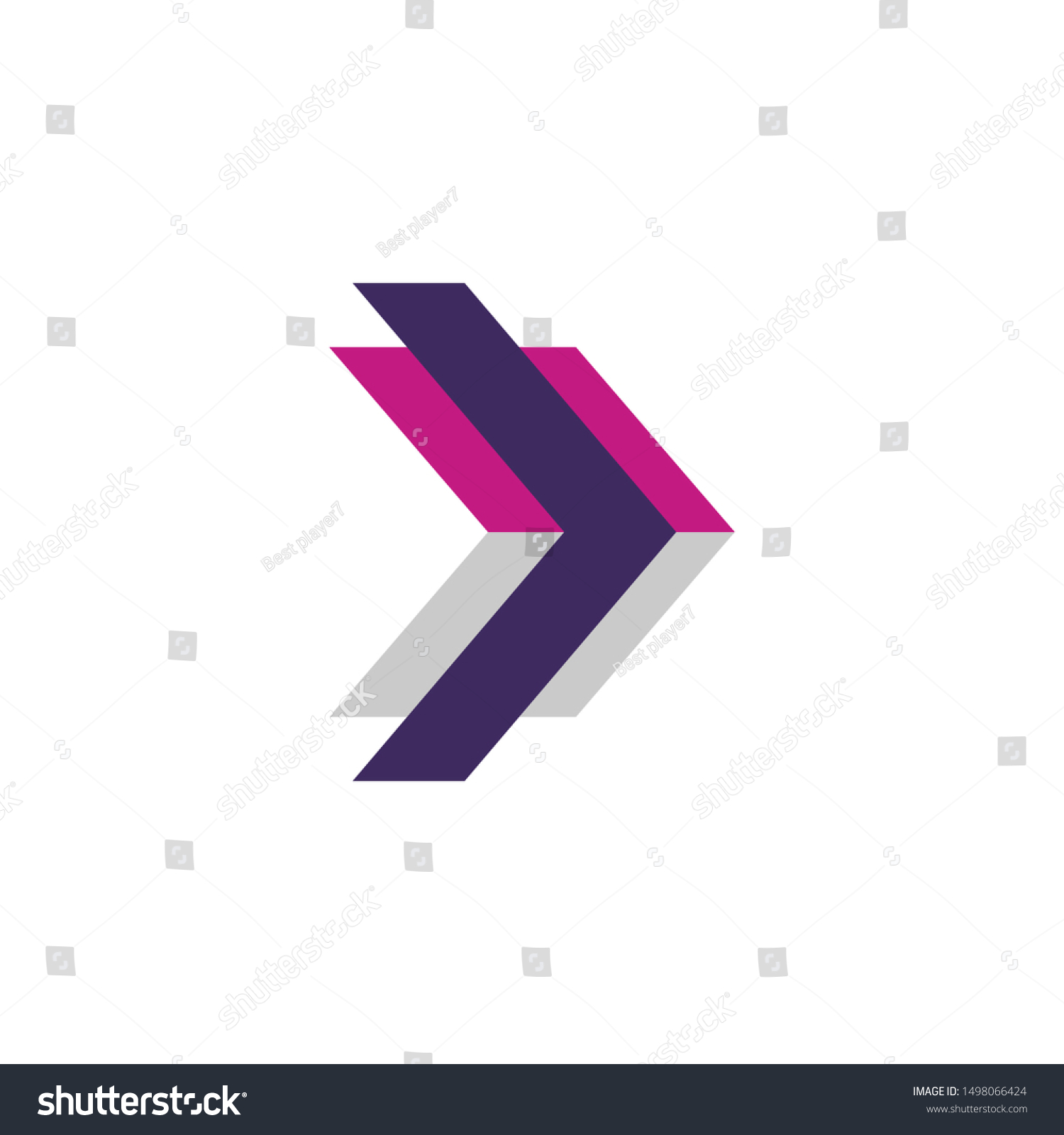 Logistic Arrow Logo Icon Vector Isolated Stock Vector (Royalty Free ...