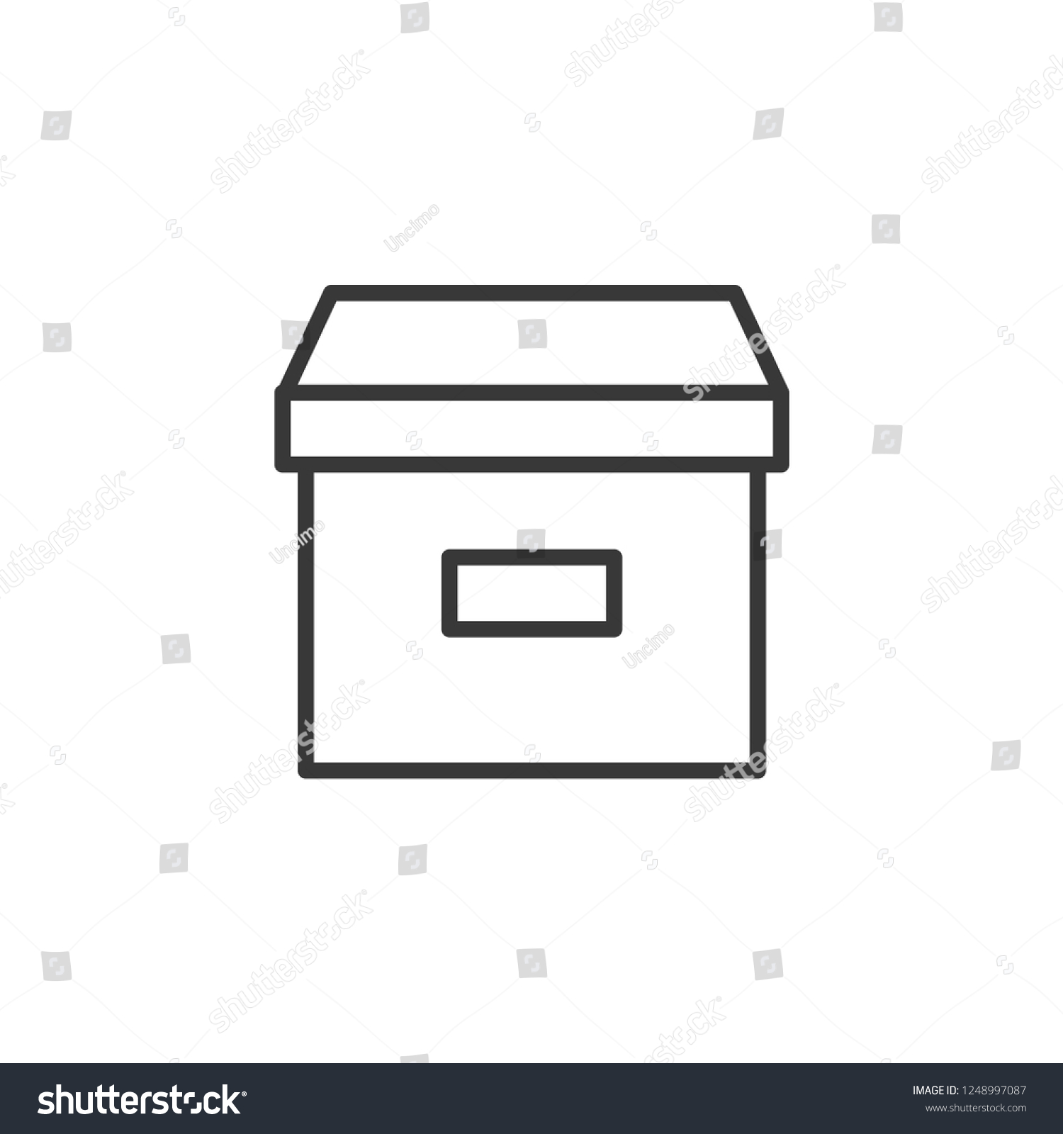Logistic Box Modern Simple Ui Vector Stock Vector (Royalty Free ...