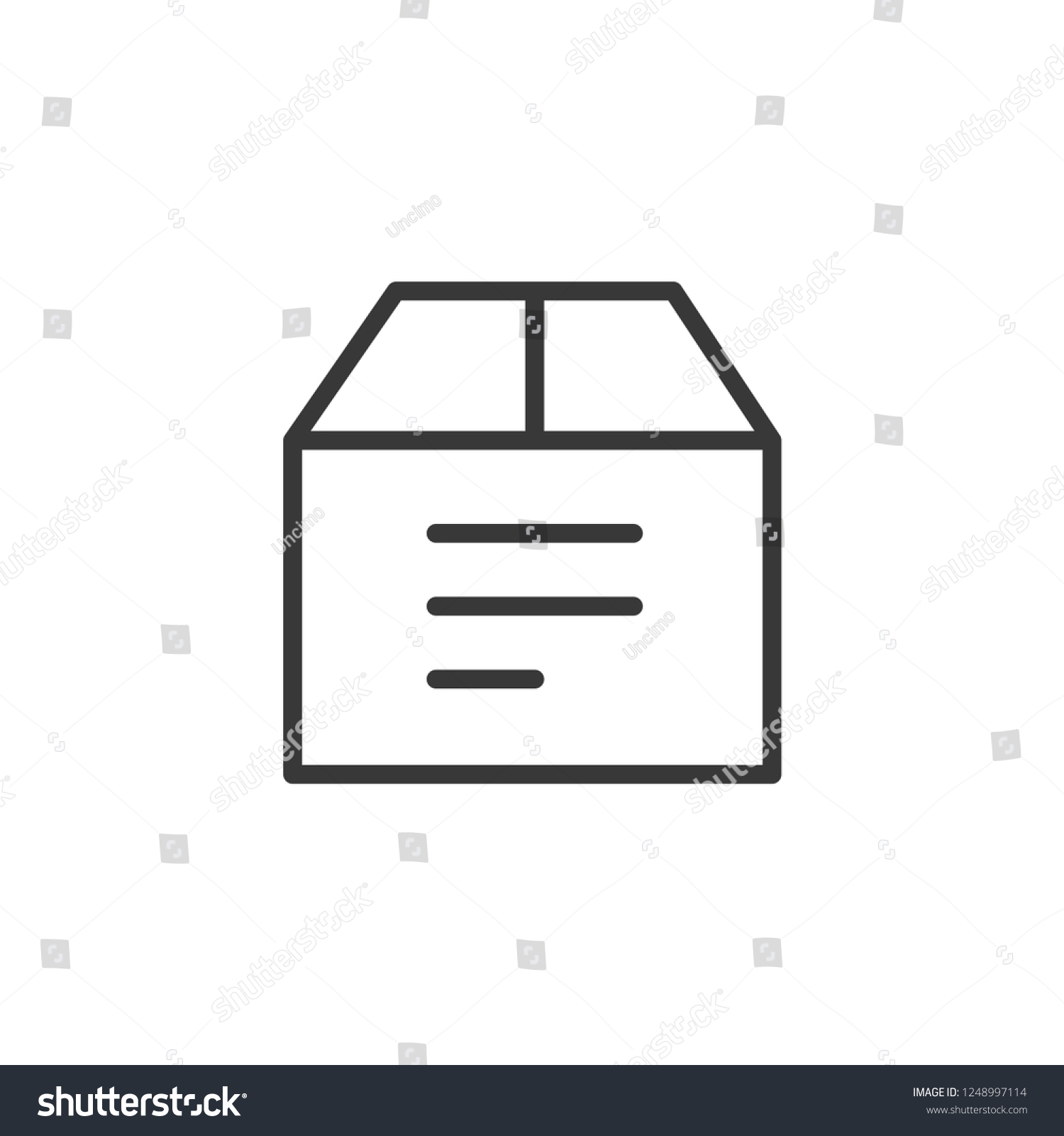Logistic Box Modern Simple Ui Vector Stock Vector (Royalty Free ...