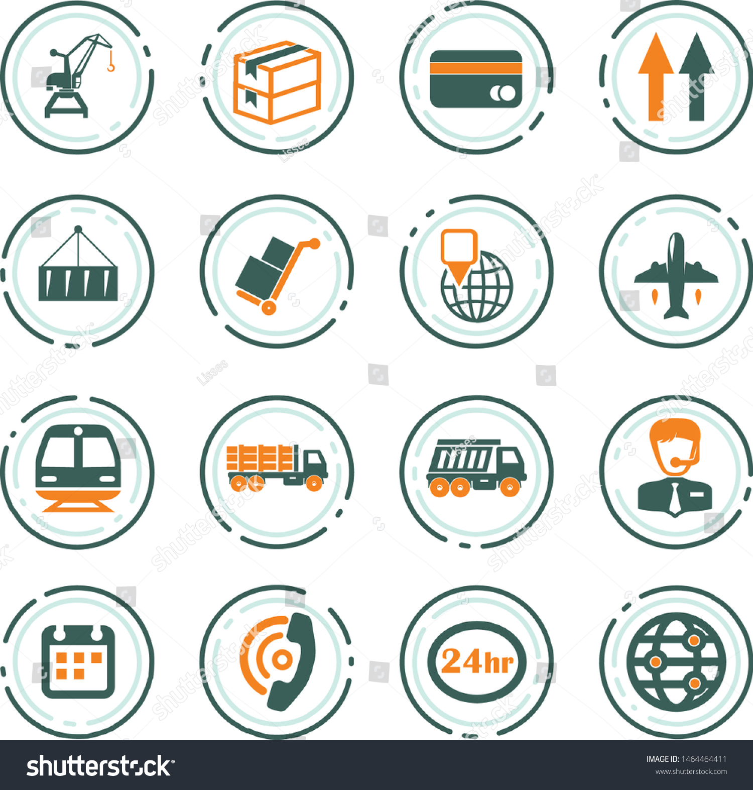 Logistic Color Vector Icons User Interface Stock Vector (Royalty Free ...