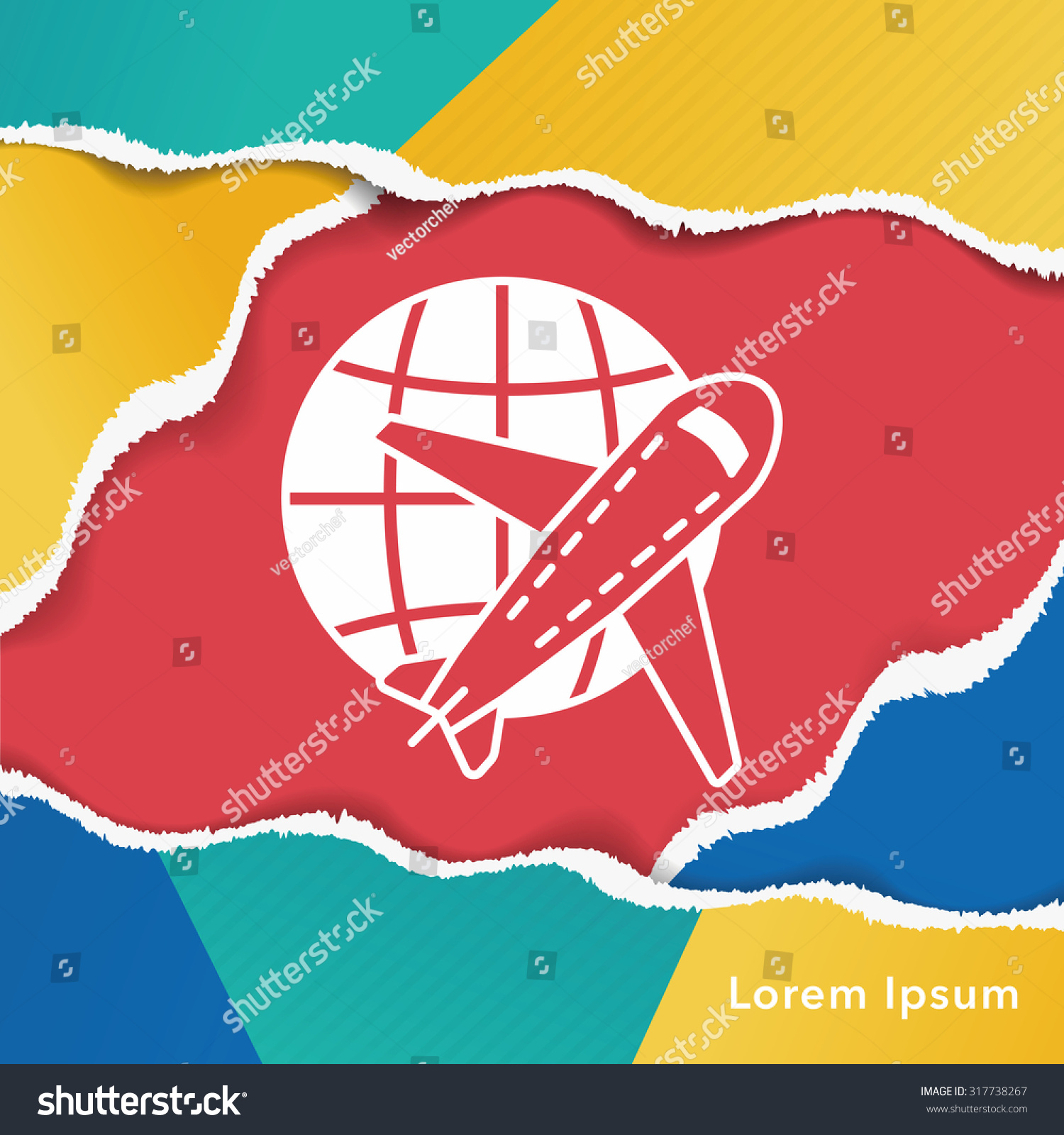 Logistics Airplane Icon Stock Vector (Royalty Free) 317738267 ...